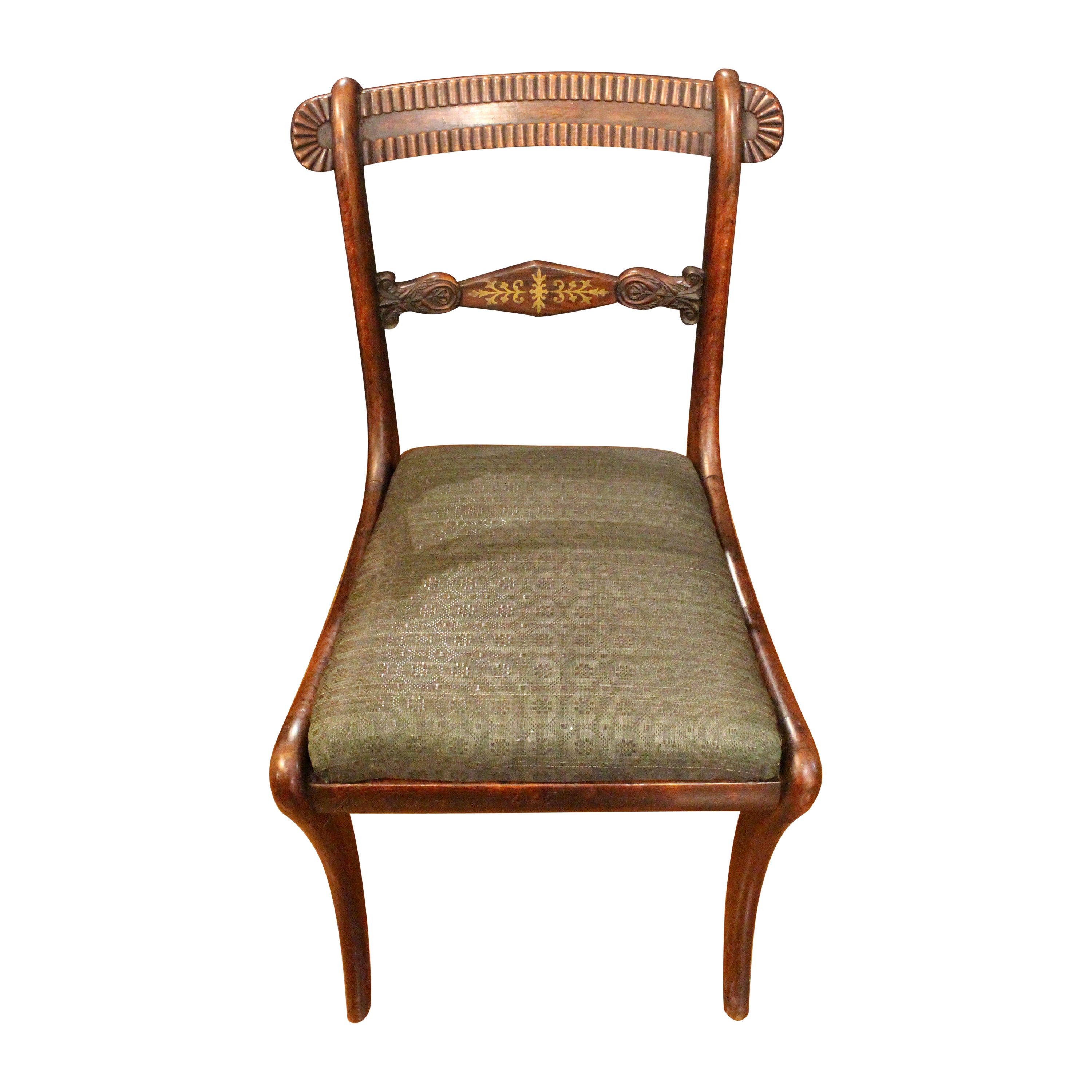 c. 1810 English Pair of Regency Side Chairs For Sale at 1stDibs