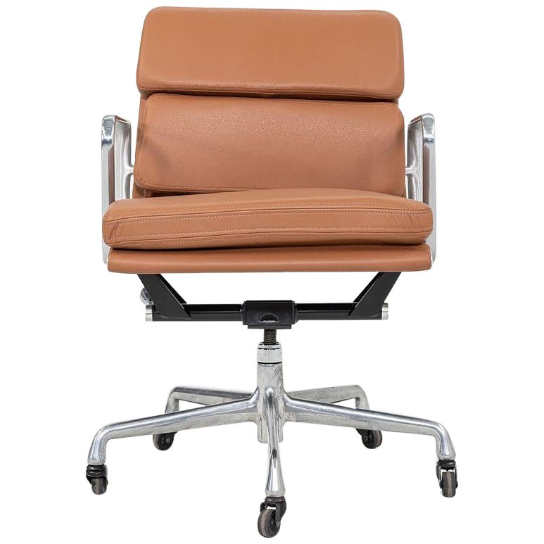 2010s Herman Miller Eames Soft Pad Management Desk Chair Cognac w ...