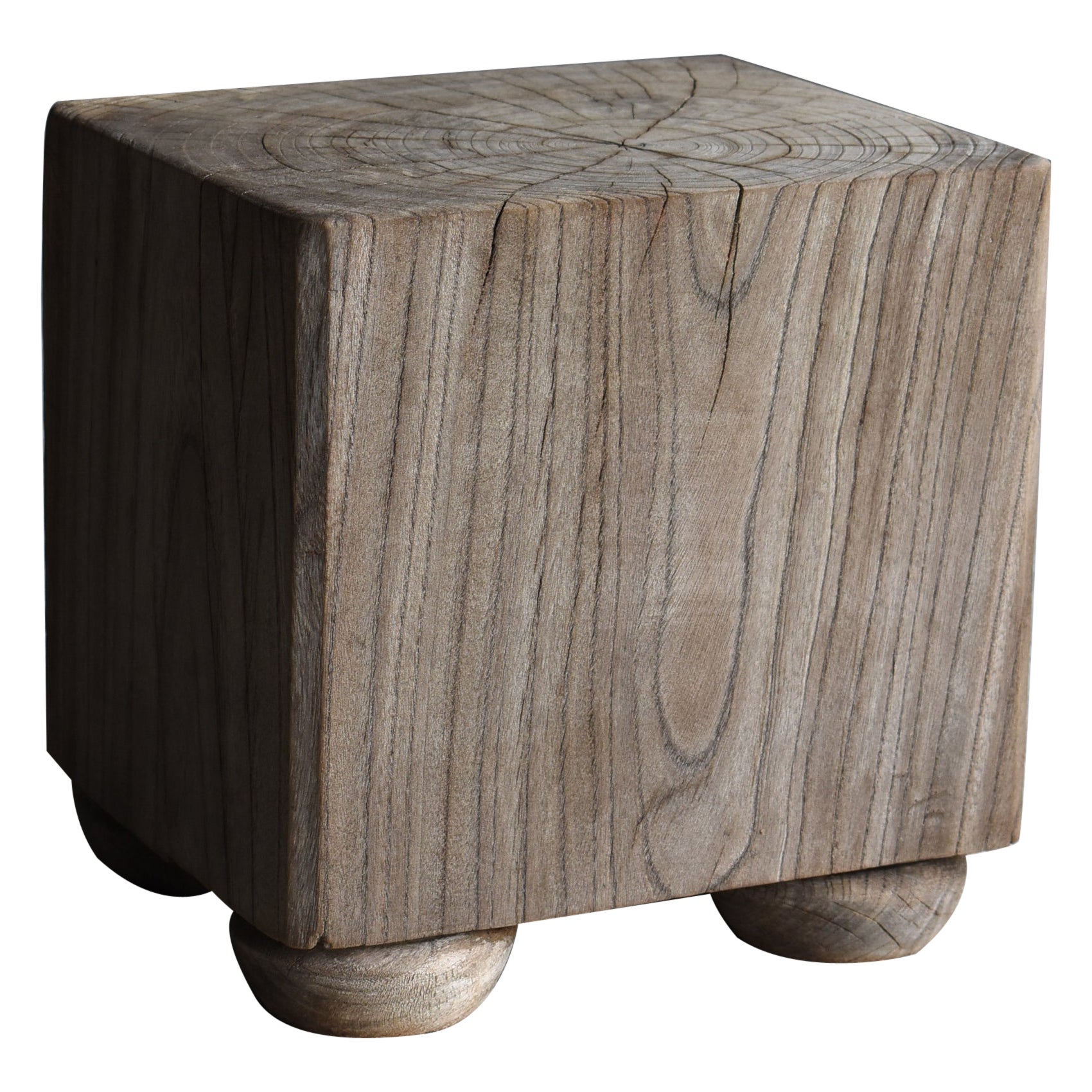 Japanese Antique Primitive Stool 1900s-1940s / Side Table Chair Wabi ...