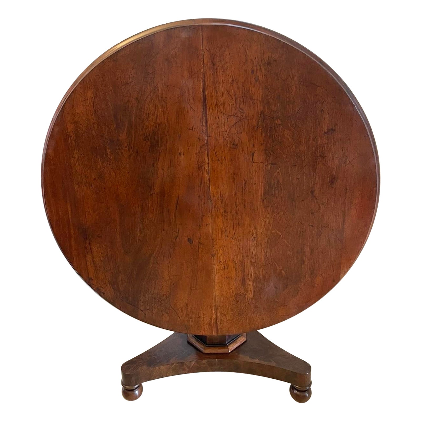 Antique Victorian Quality Figured Mahogany Circular Dining Table For ...