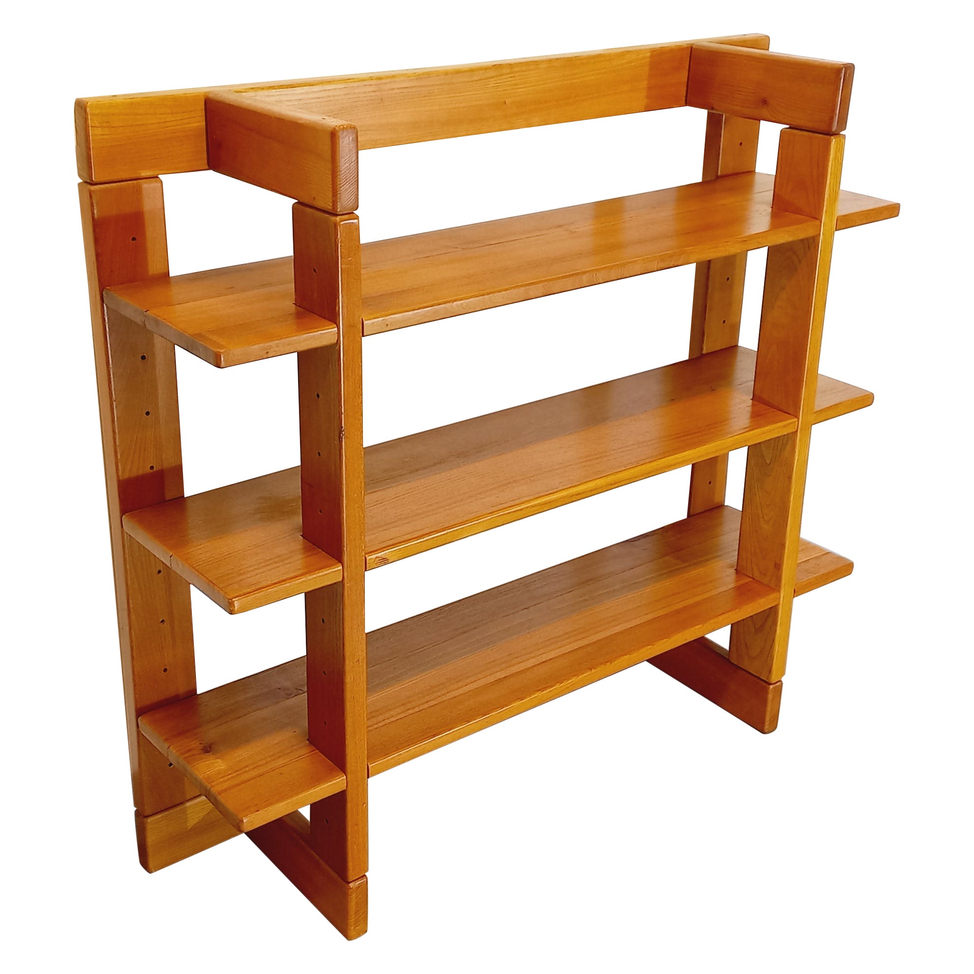 Etagère murale modulable vintage en orme Maison Regain des années 80 For Sale at 1stDibs