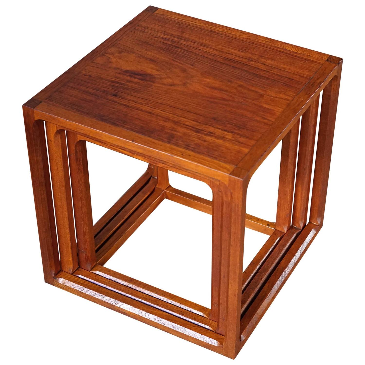 Cube Nesting Tables by Aksel Kjersgaard at 1stdibs