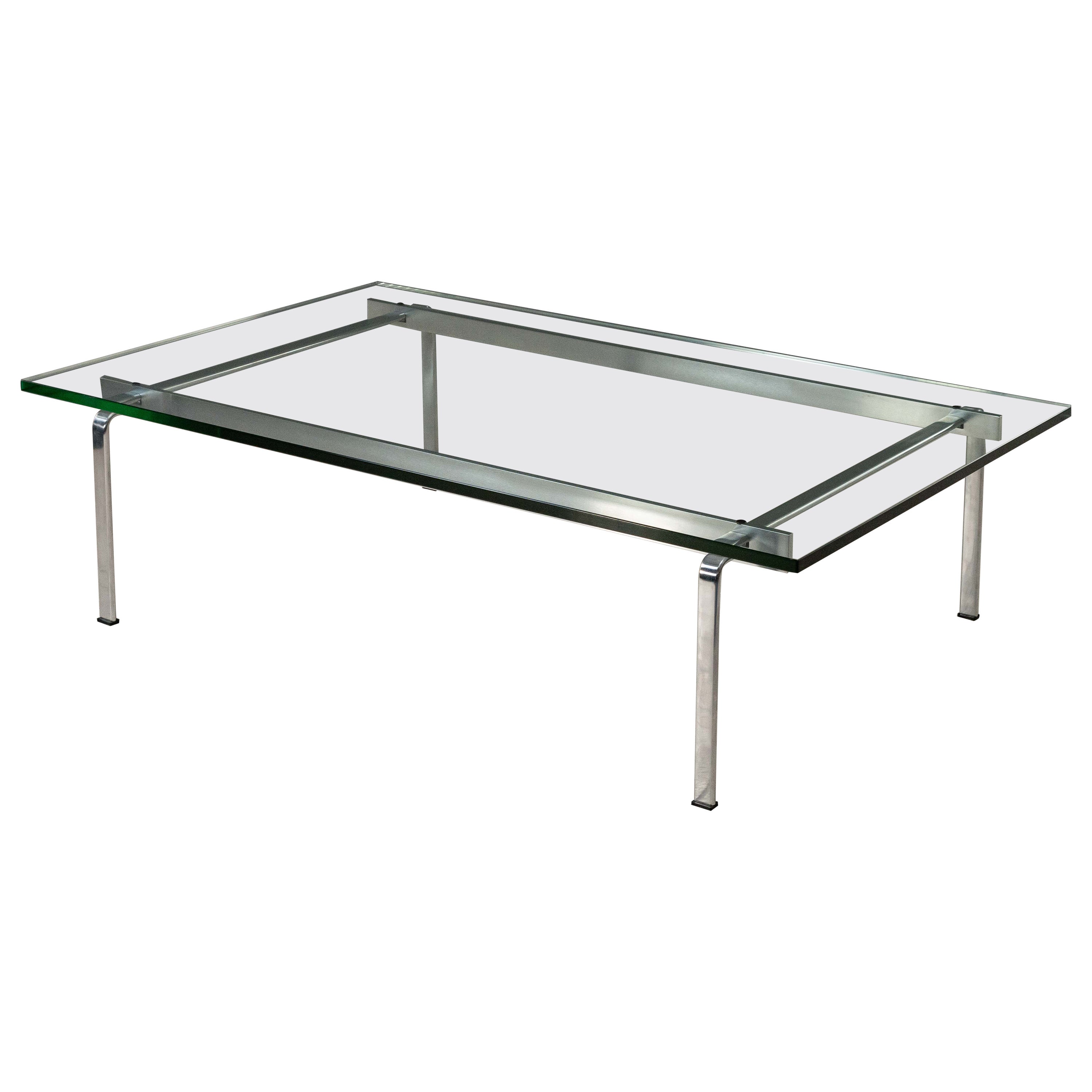 FK 91 Steel and Glass Coffee Table For Sale at 1stDibs