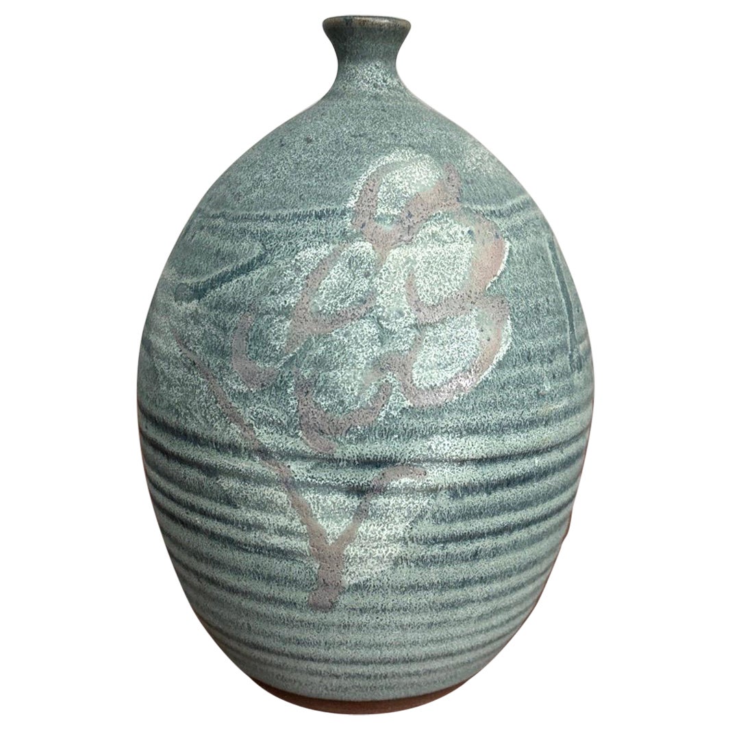 Isabel Parks Ceramic Vessel or Weed Pot Signed Parks Hickory Grove ...