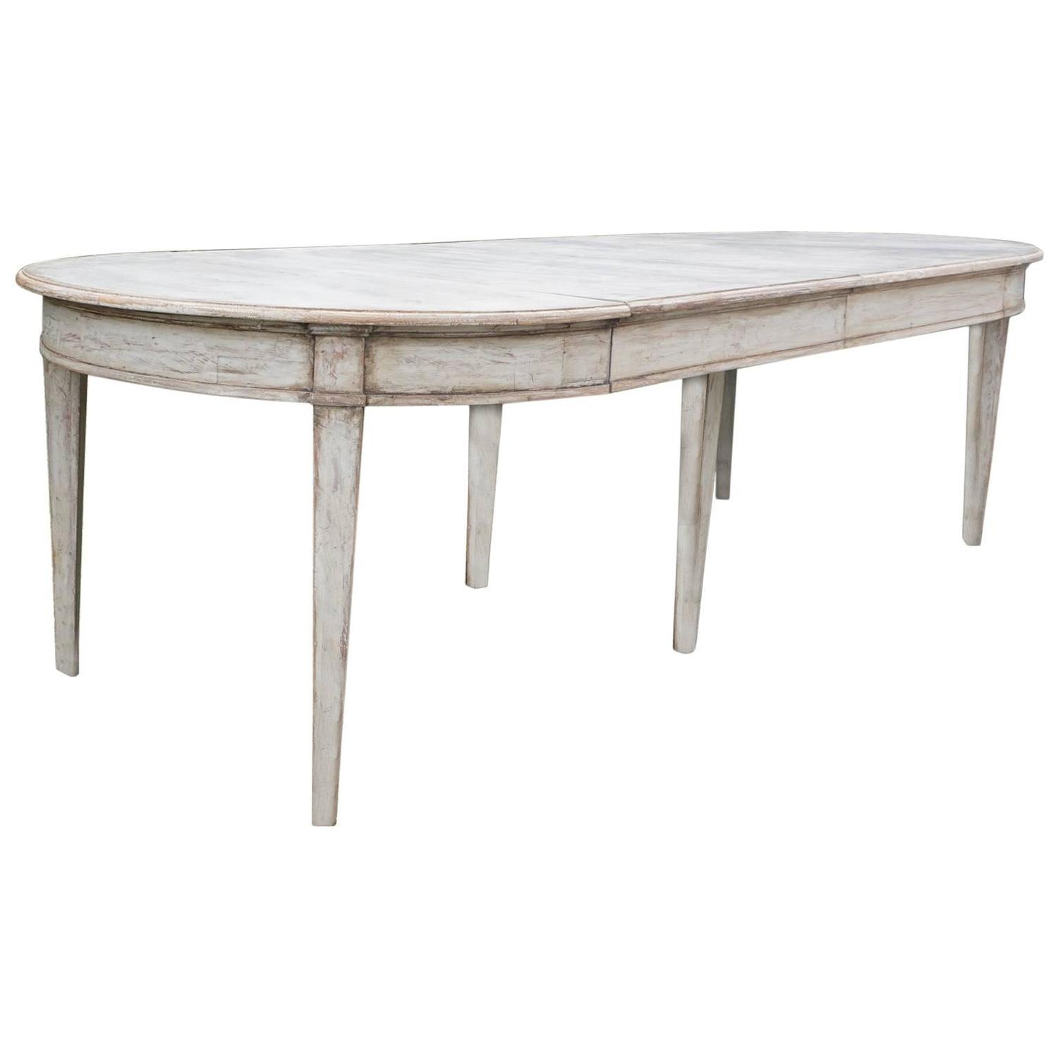 19th Century Swedish Gustavian Dining Table Wood at 1stdibs