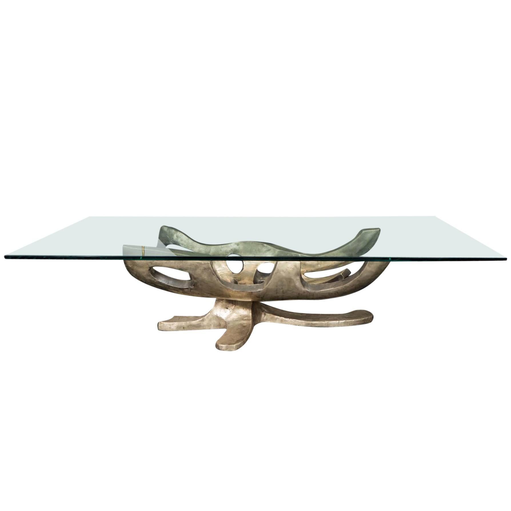 Sculptural Bronze Table Base at 1stDibs