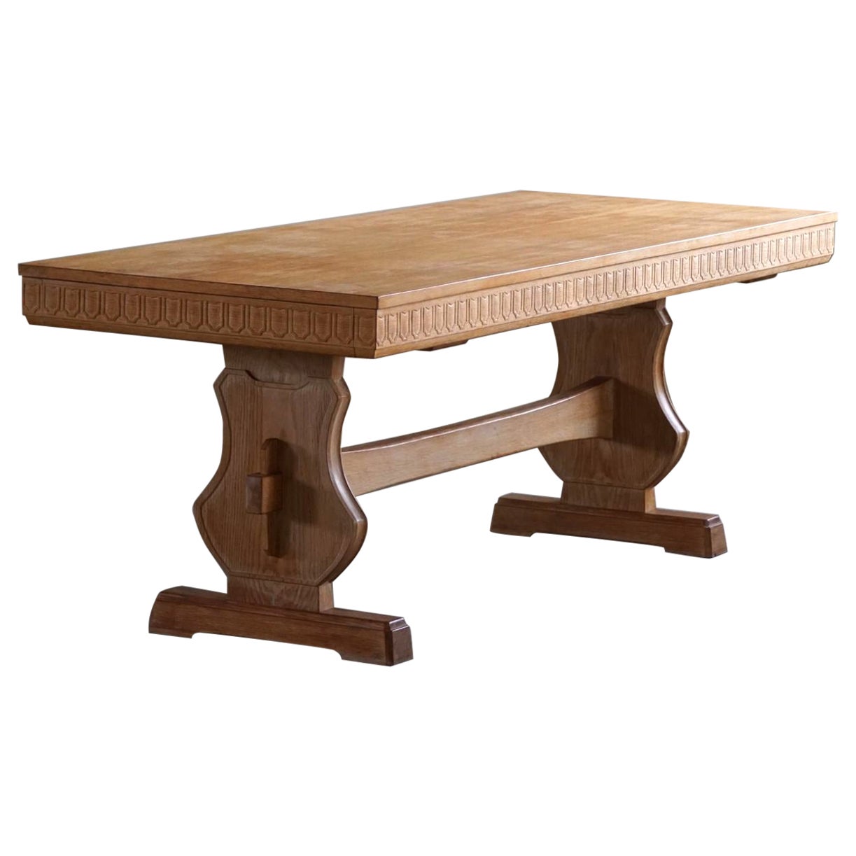 Swedish Modern, Large Rectangular Dining Table in Oak, Designed by ...