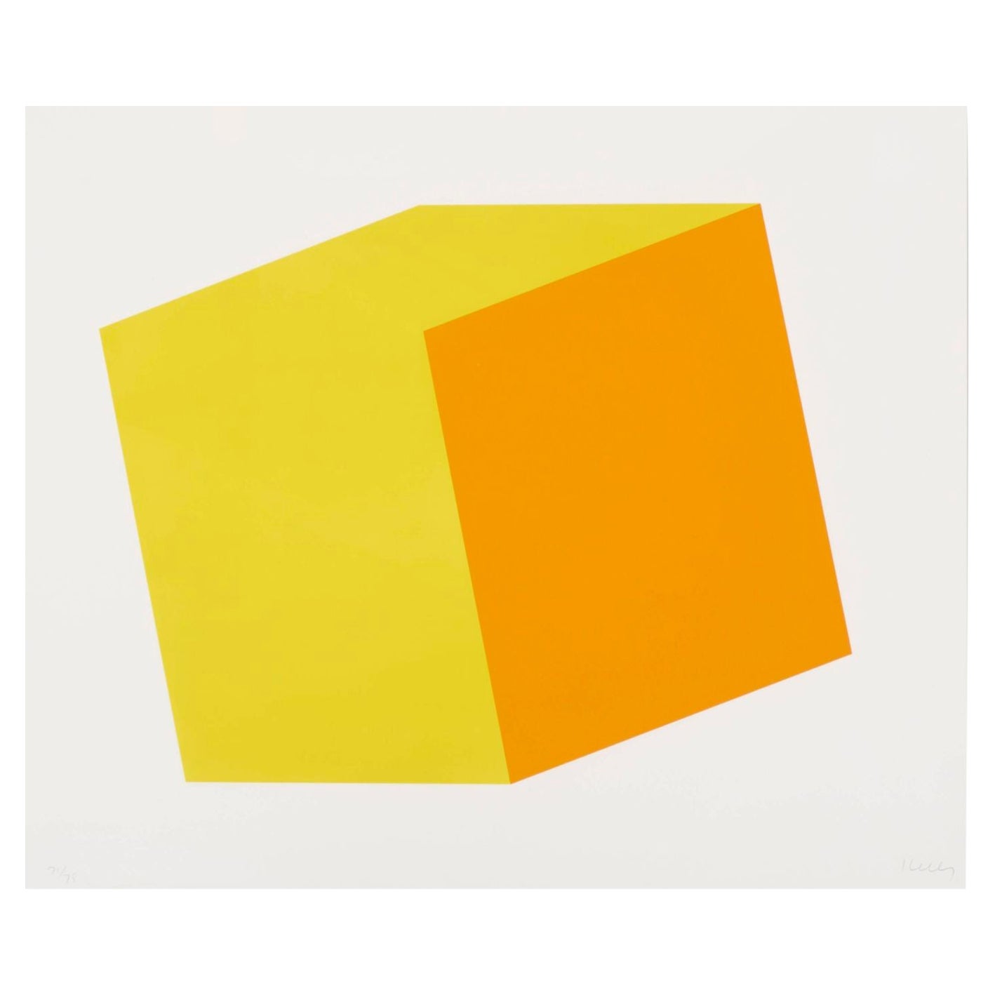 Ellsworth Kelly Yellow Orange from the Series of Ten Lithographs 1970 ...
