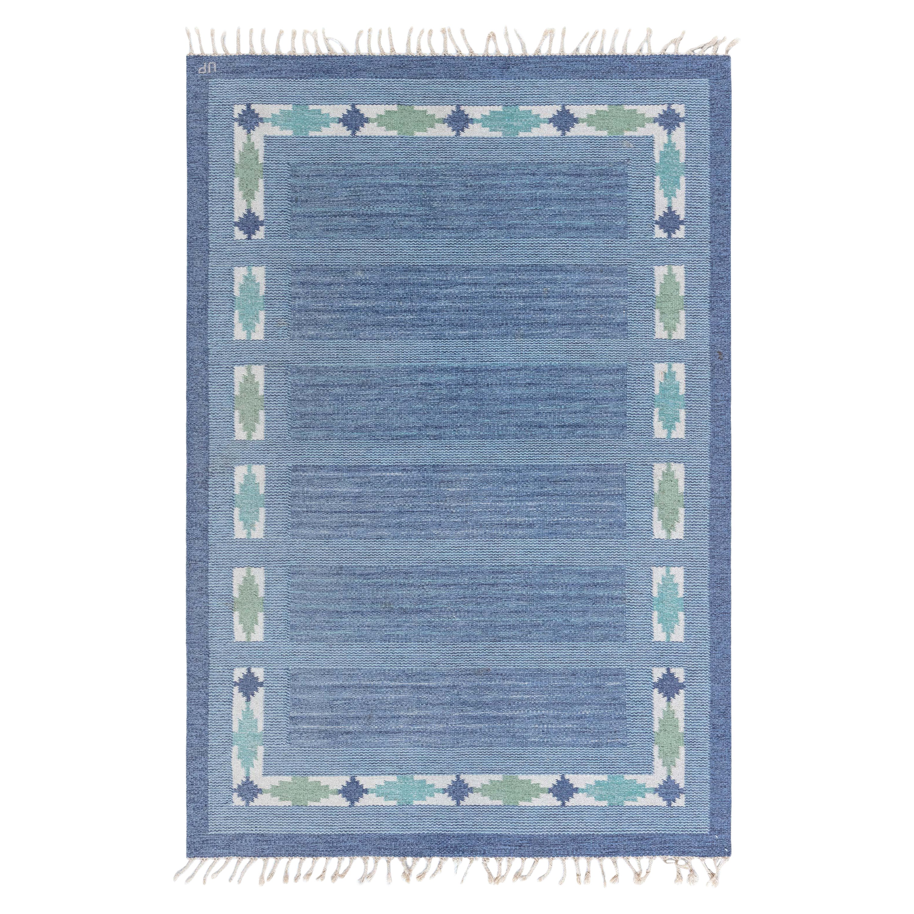 Doris Leslie Blau Vintage Swedish Flat Woven by Ulla Parkdal For Sale ...
