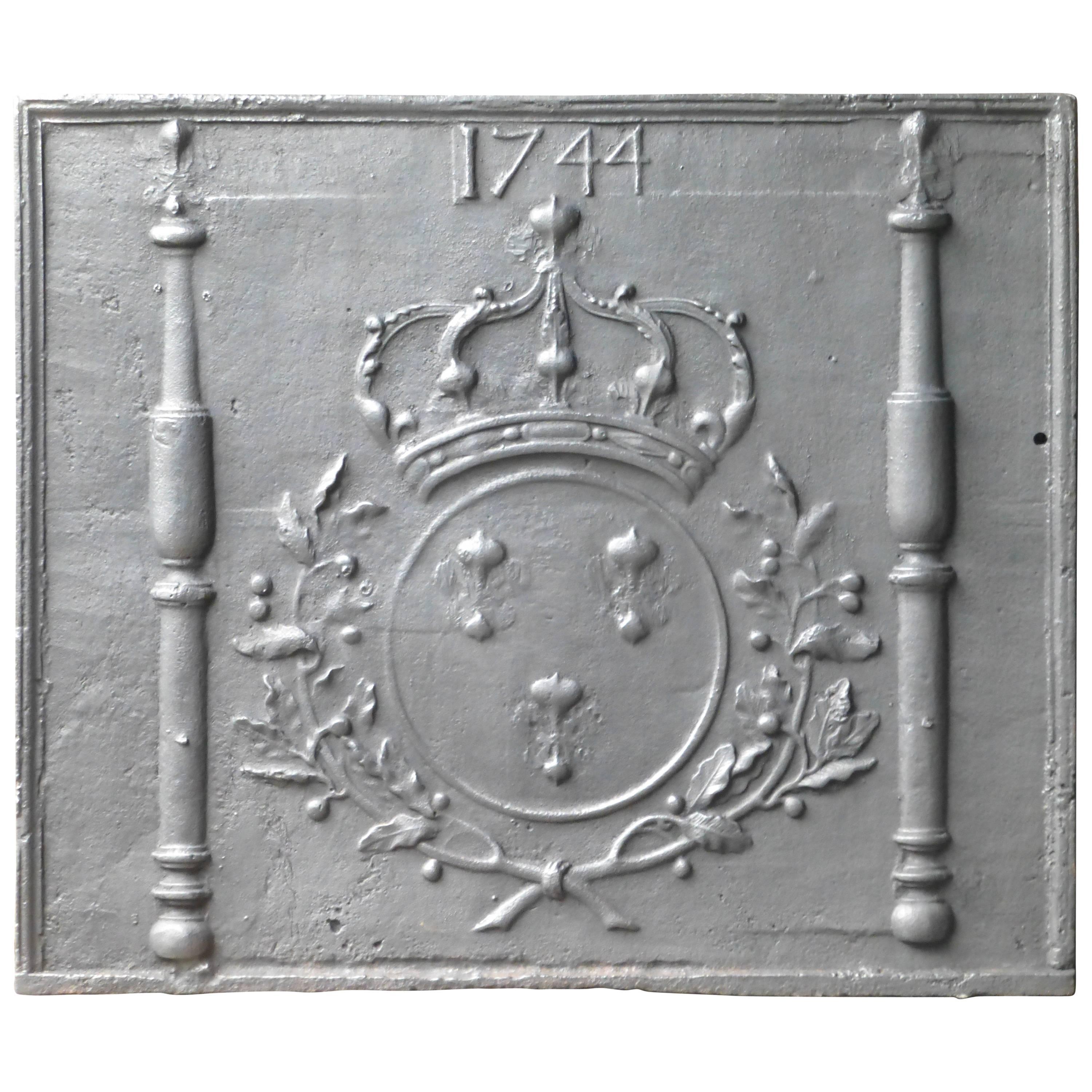 18th Century French Phoenix Fireback For Sale at 1stDibs