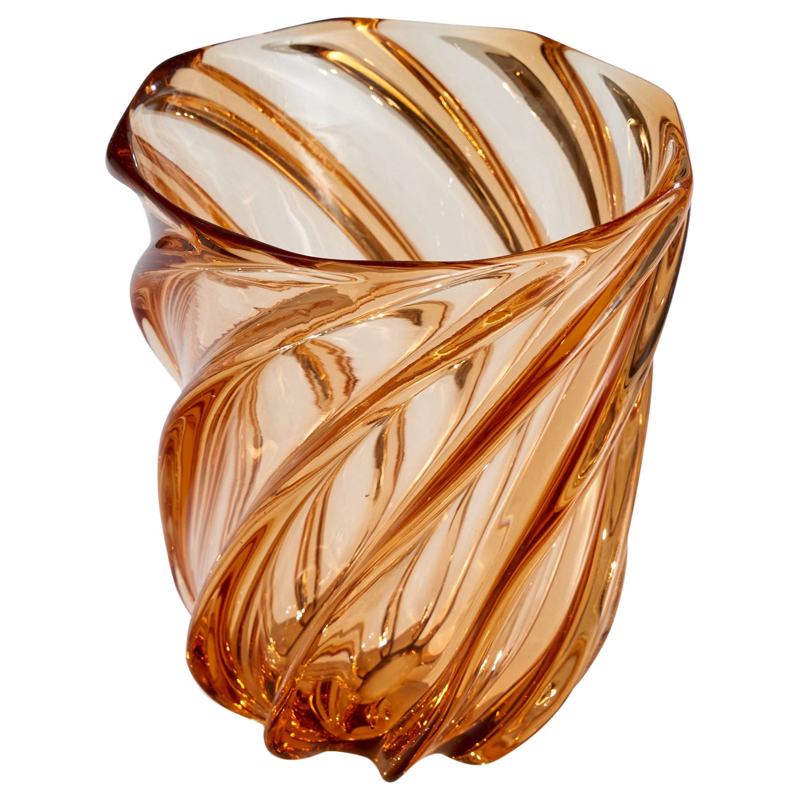 Gunnar Ander for Elme Glasbruk, Group of 8 Glass Vases, Sweden, 1960s ...