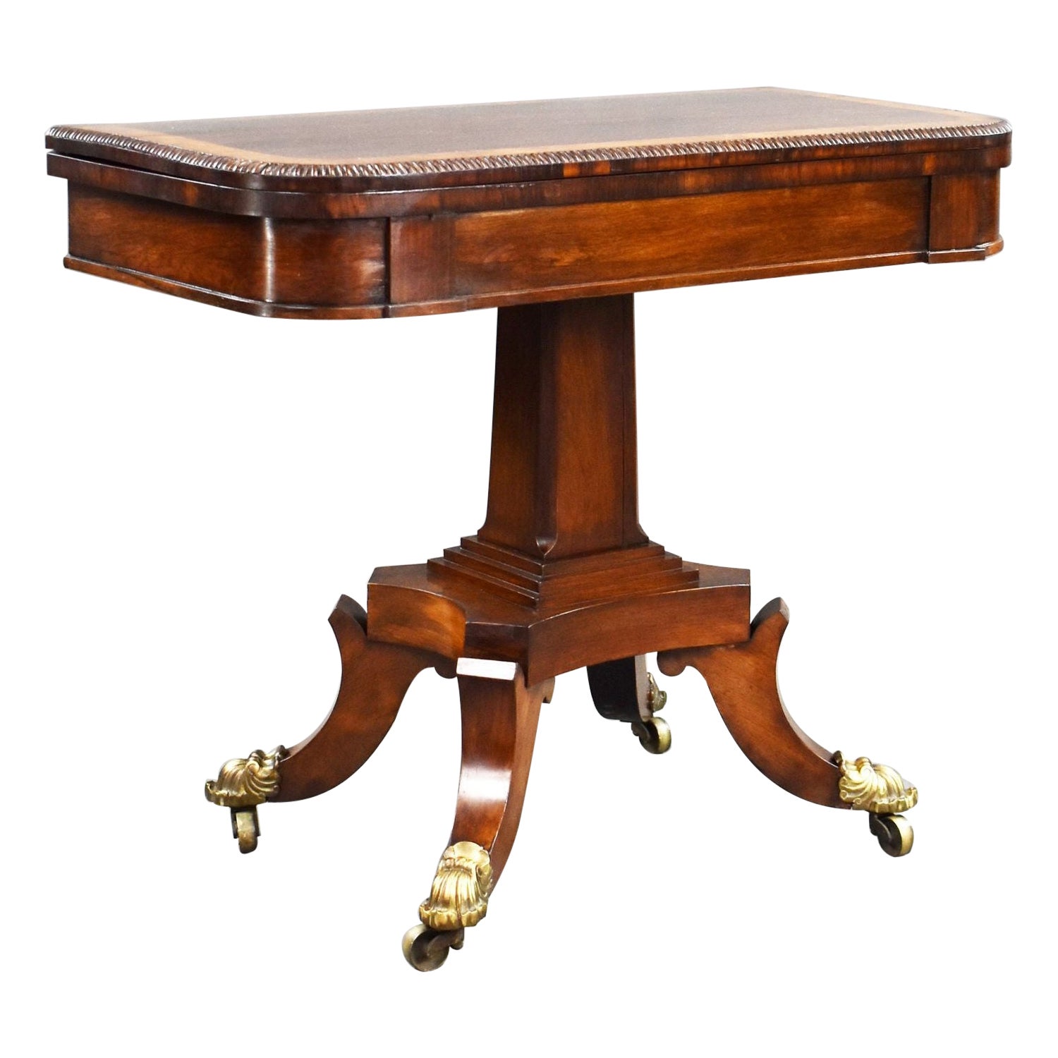 19th Century Dutch Marquetry Card Table For Sale at 1stDibs