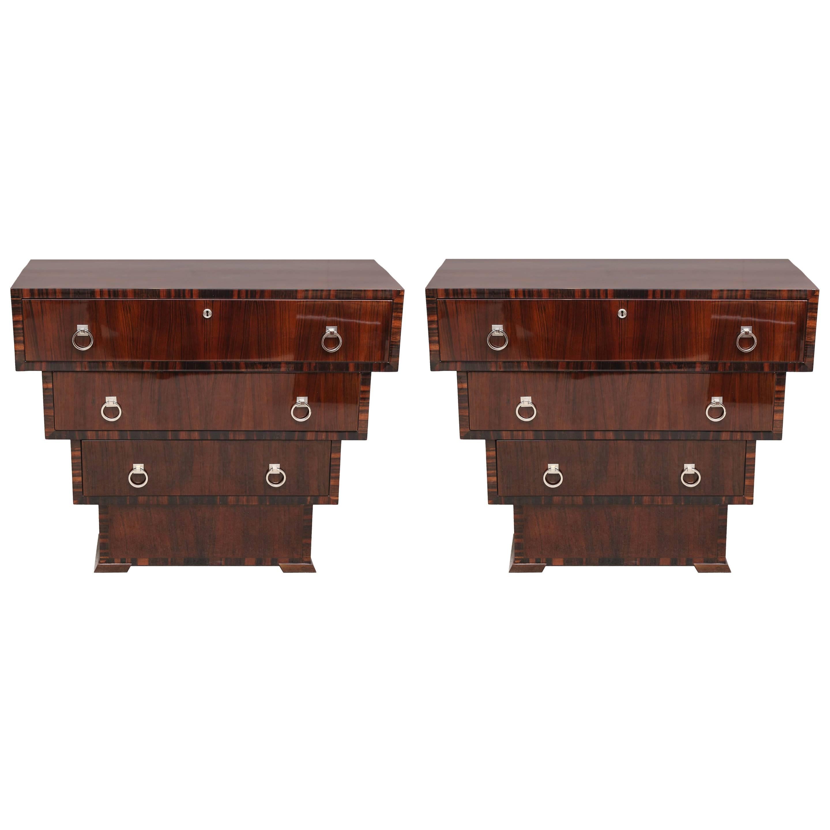 French Rosewood Trapezoid Chest of Drawers at 1stDibs | trapezoid drawer