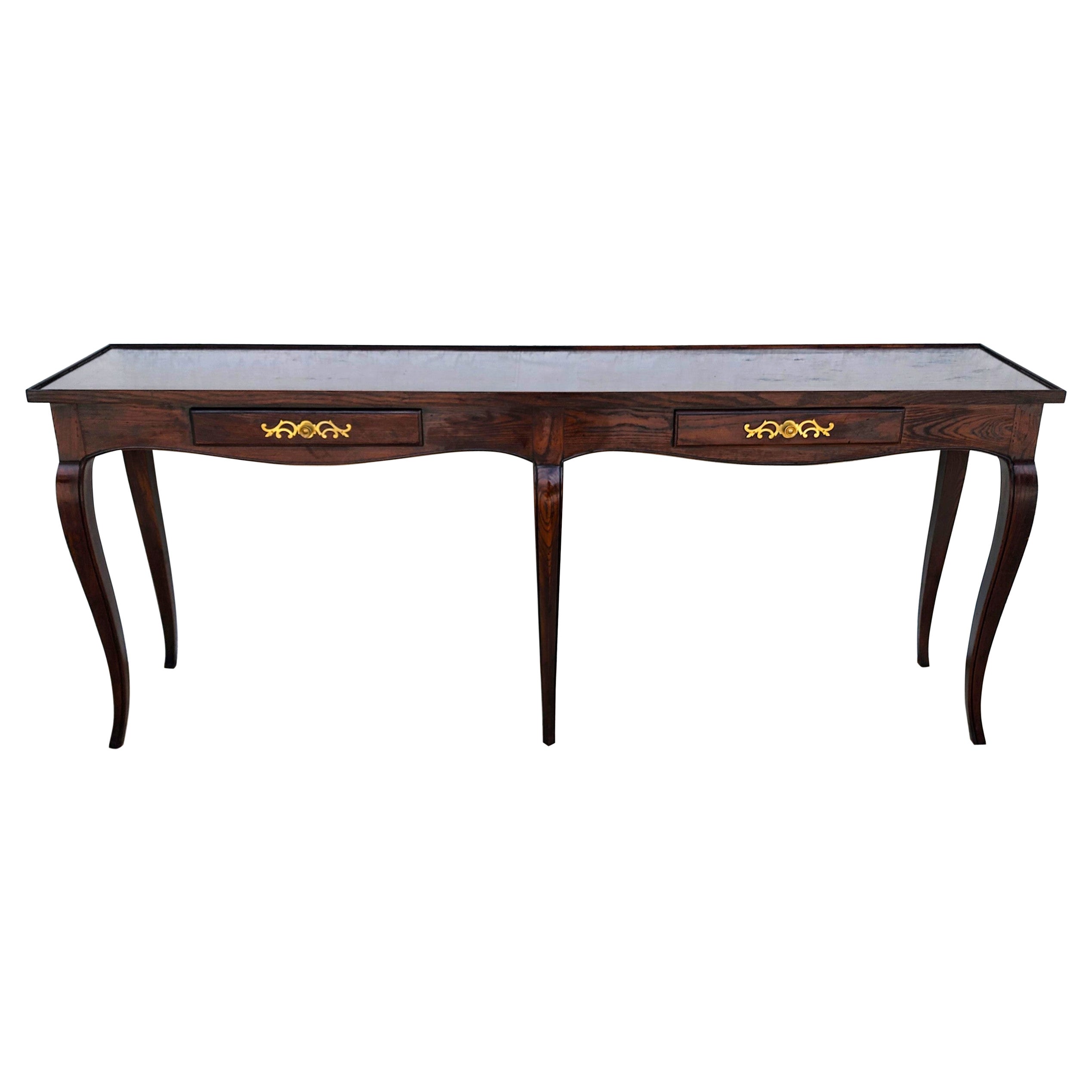 Elegant French Country Console Sofa Hall Table For Sale at 1stDibs