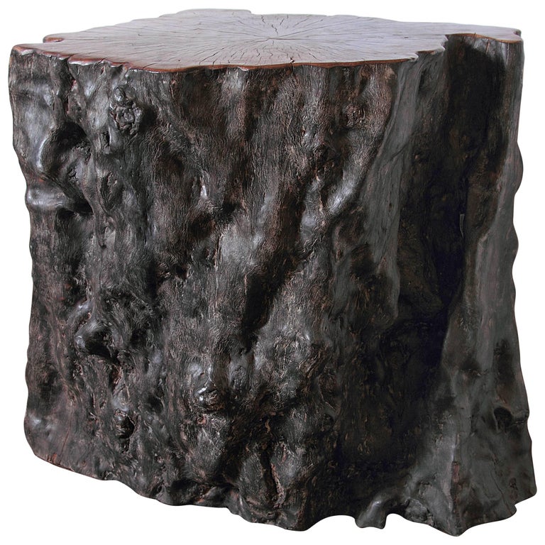 Organic Lychee Wood End Table or Table Base For Sale at 1stDibs