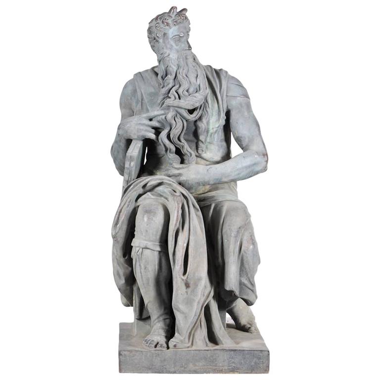 Statue of Moses, After Michelangelo (1475-1564), Made Out of Bronze at ...