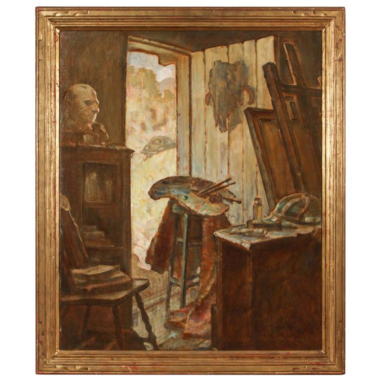 Rare, Original, Clarence Hinkle Oil Painting with Fine Provenance For ...