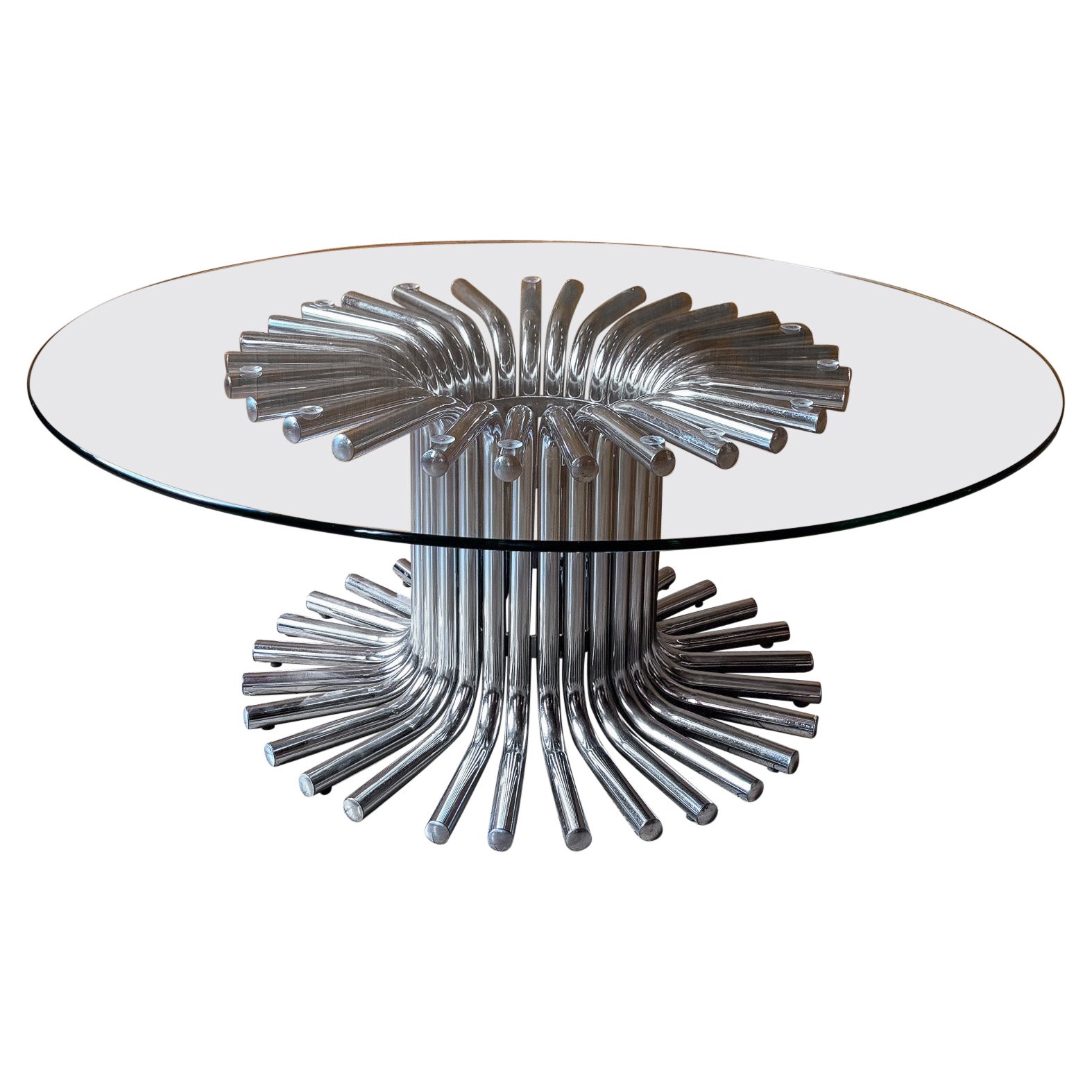 Post Modern Glossy Laquered Red Coffee Table with Glass Table Top ...