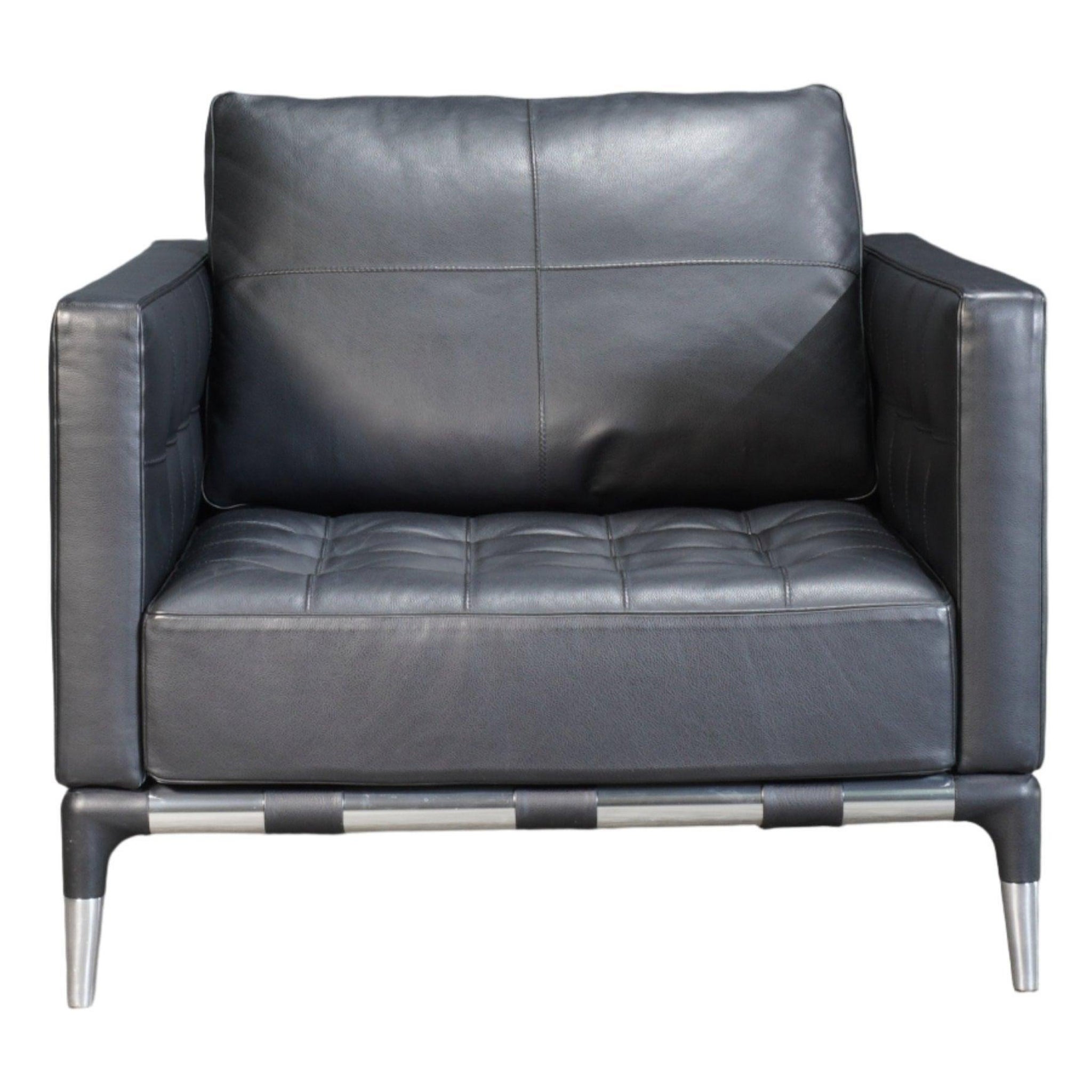 Cassina Privé Armchair in Black Leather by Philippe Starck For Sale at ...