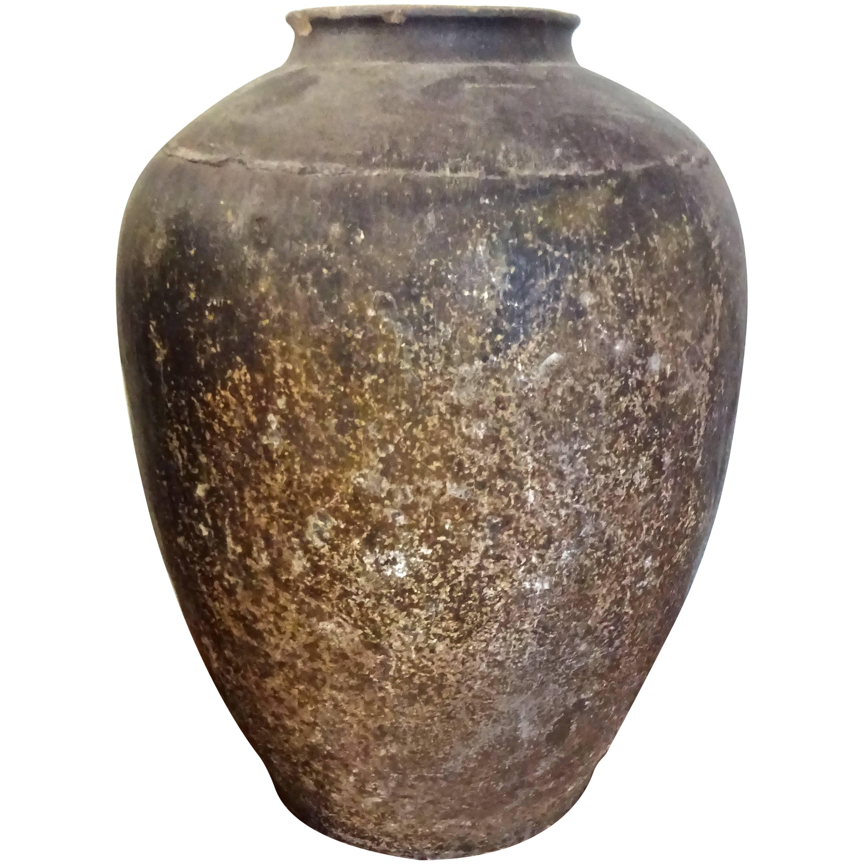 Rustic Chinese Water Jar at 1stDibs
