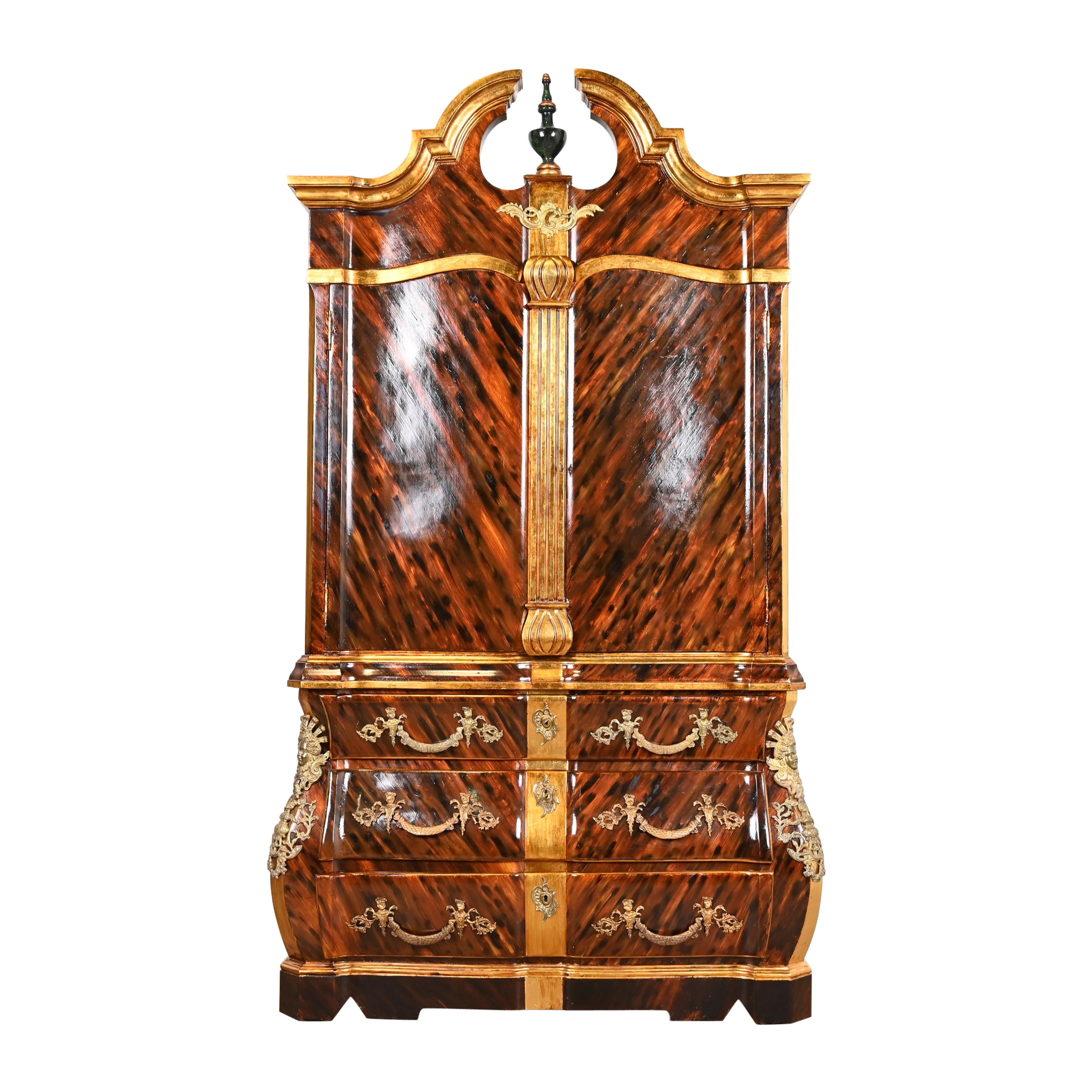 Trouvailles Furniture French Regency Louis XV Faux Tortoise Shell ...
