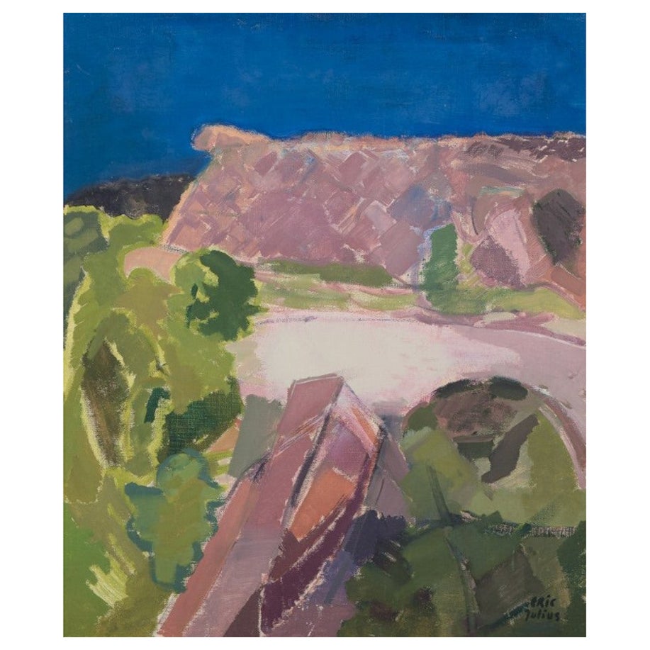Landscape Oil Painting by Eric Elfwen, Sweden For Sale at 1stDibs