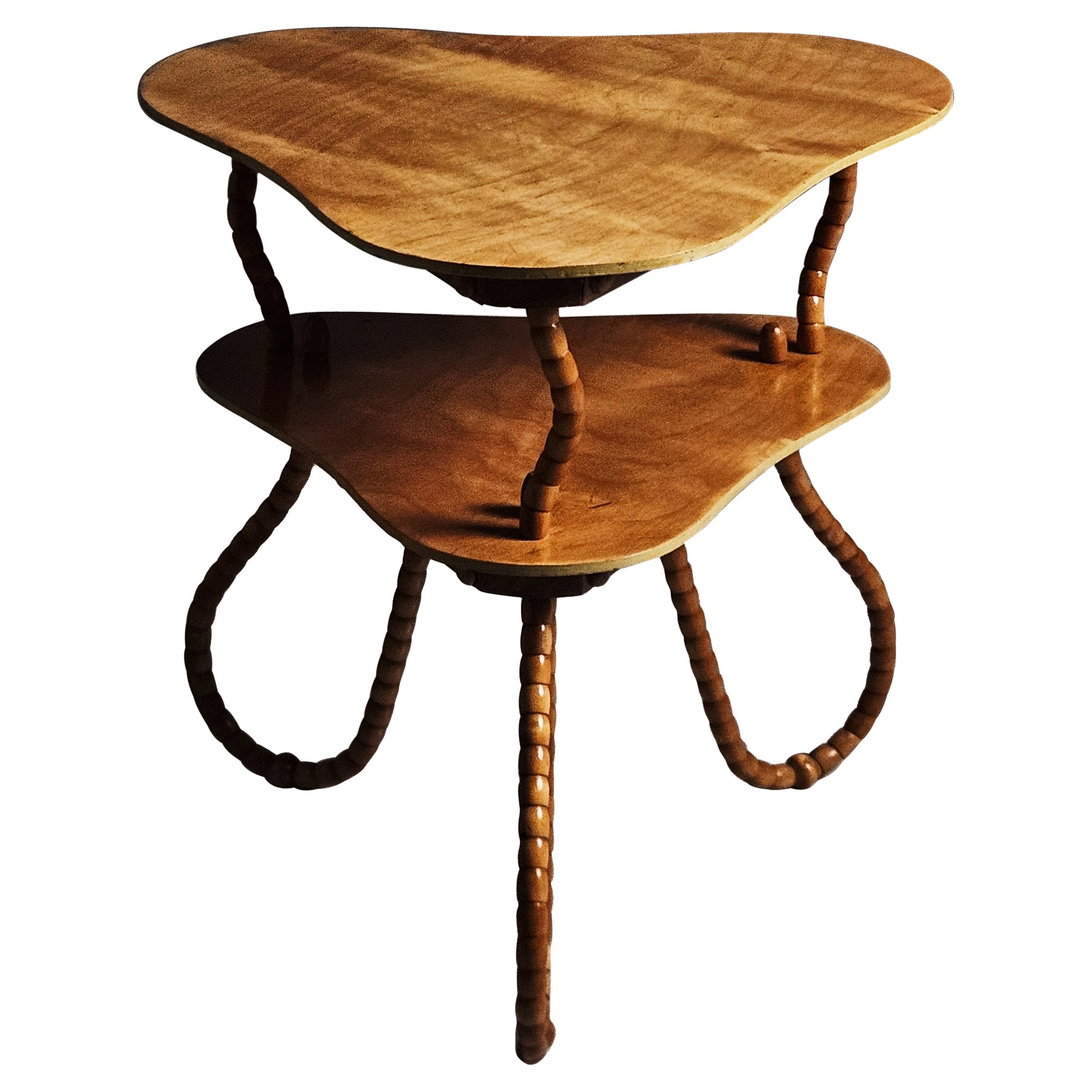 Finnish Designer, Side Table, Birch, Finland, 1940s For Sale at 1stDibs