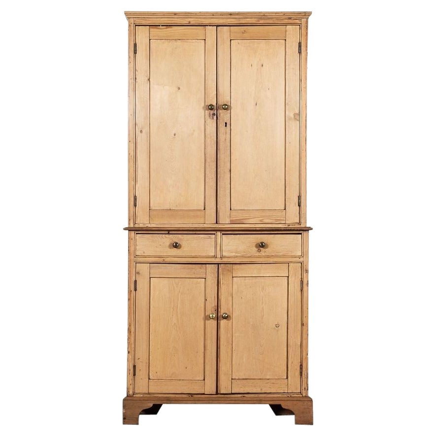 19thC English Painted Pine Cabinet at 1stDibs
