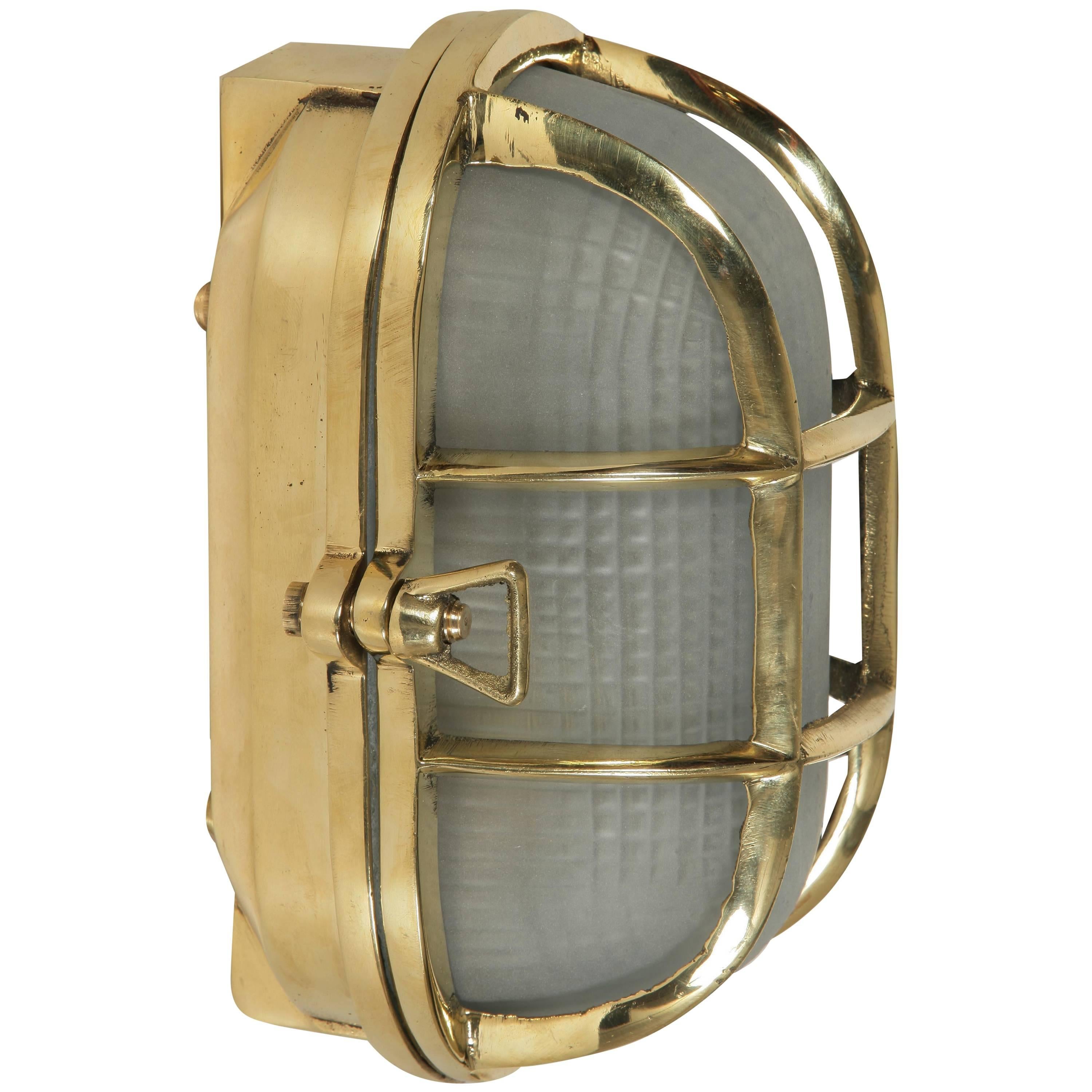 Oval Bulkhead Sconce For Sale at 1stDibs
