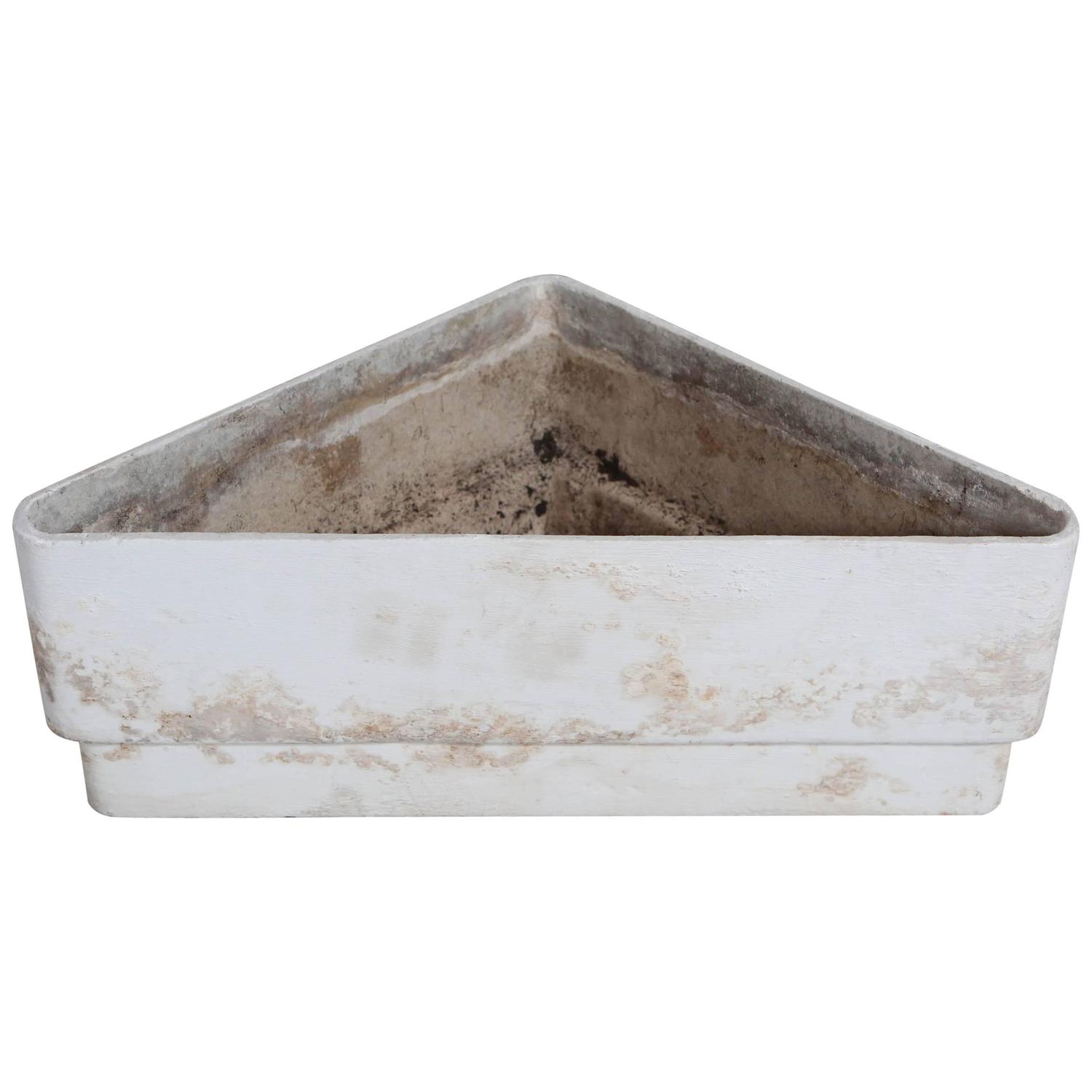 Vintage Triangle Plaster and Concrete Planter at 1stdibs