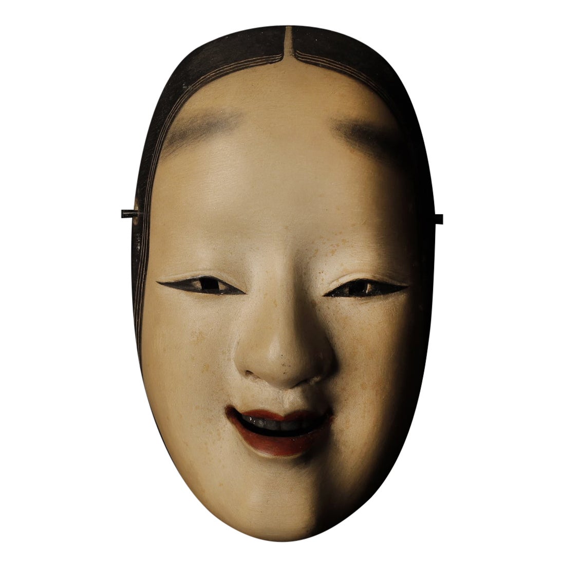 Japanese Waka-onna (増女) Noh Mask. Attributed to Takada Fuki (高田 冨季 ...
