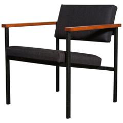t'Spectrum Style Minimal Industrial Lounge Chair at 1stDibs
