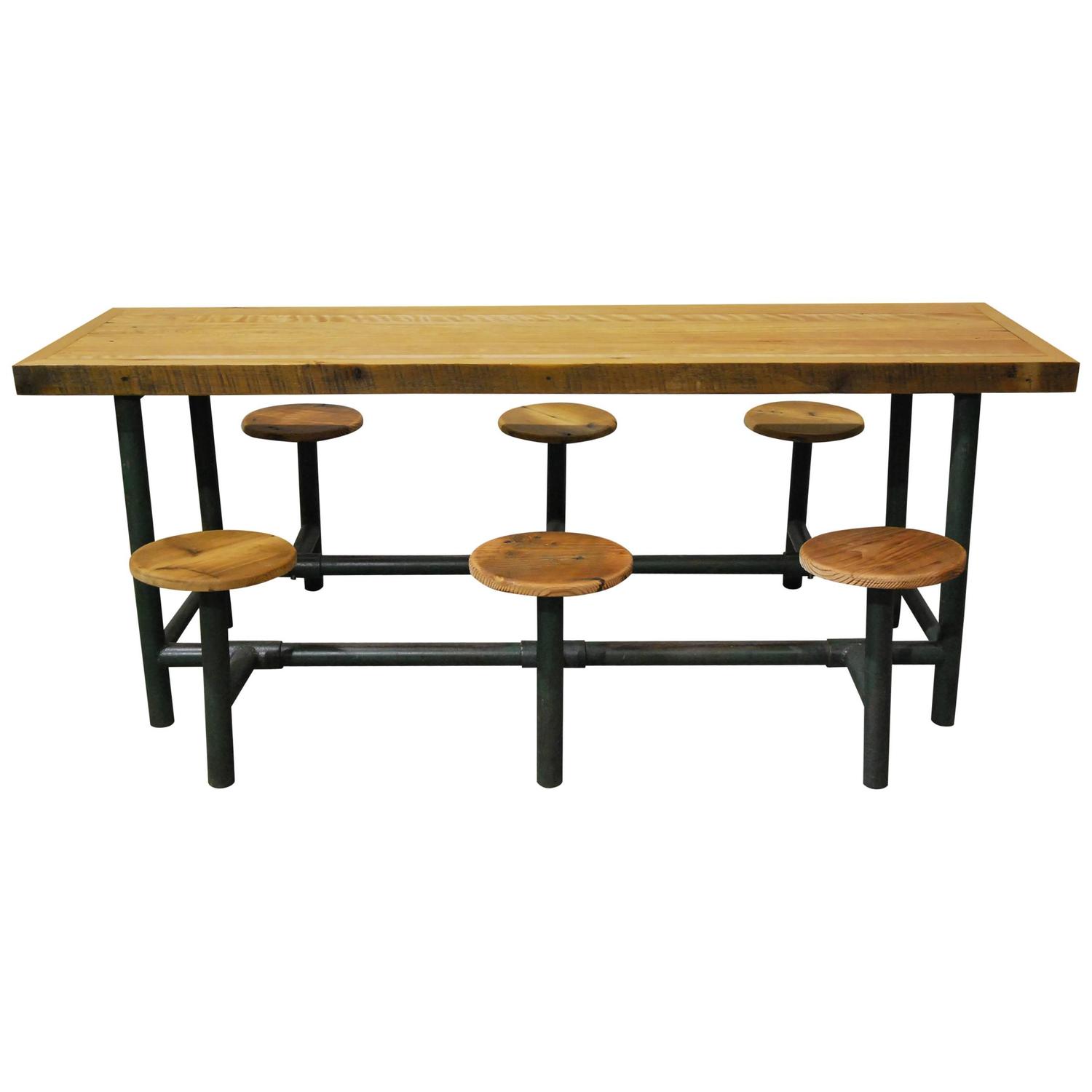 Factory Lunch Room Flip Table at 1stdibs