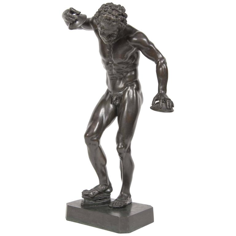 Grand Tour Patinated Bronze Figure by Massimiliano Soldani Benzi at 1stDibs