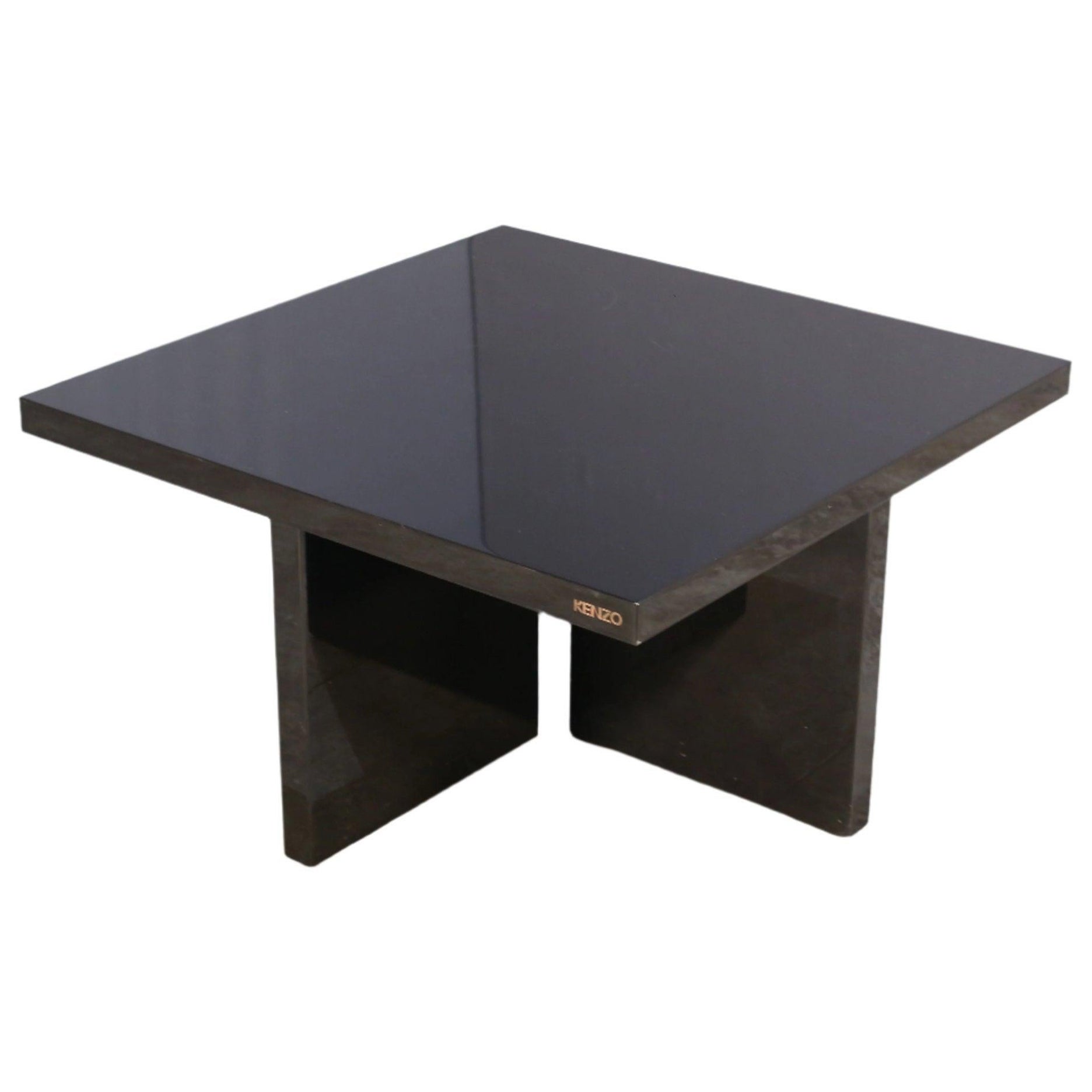 Kenzo Paris Lacquered Square Coffee Table For Sale at 1stDibs