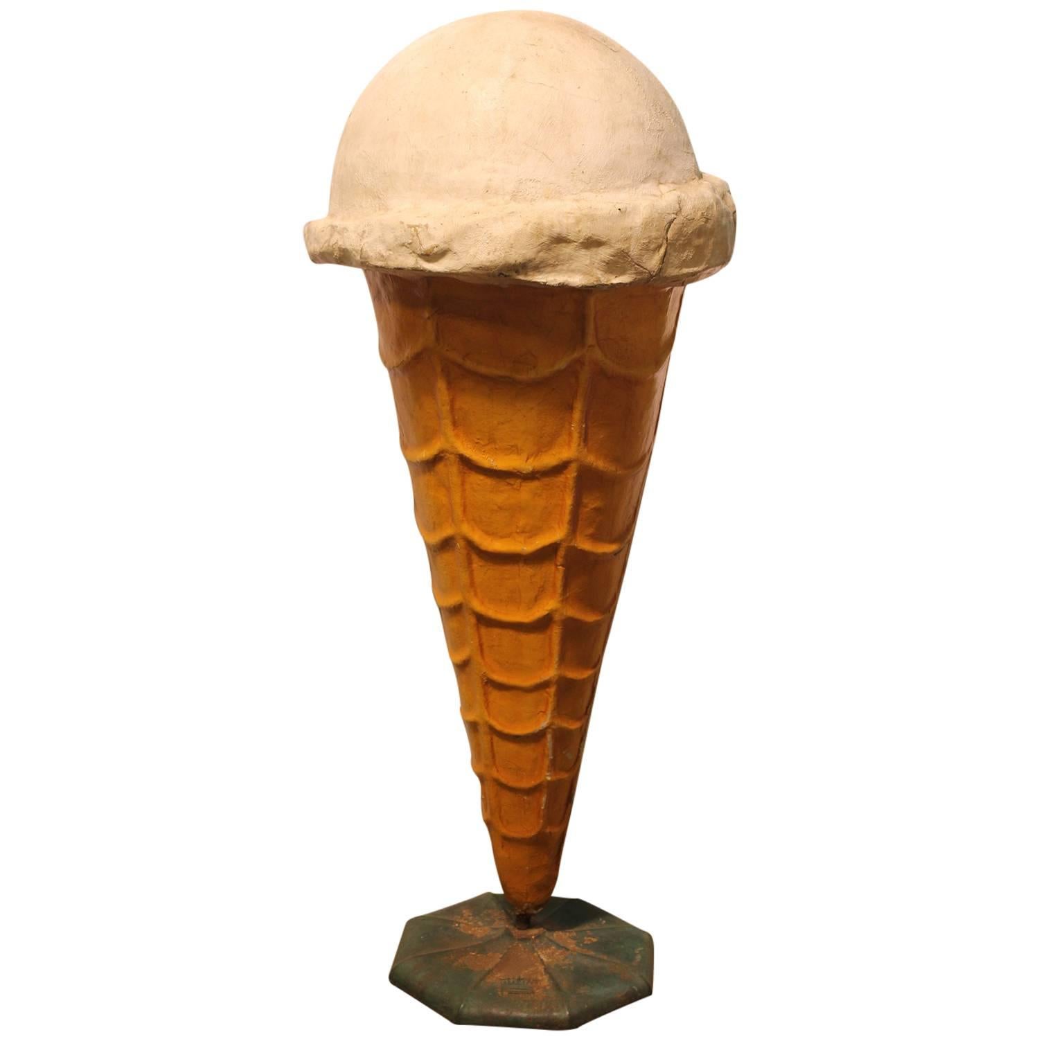 1920s American Trade Ice Cream Sign at 1stDibs