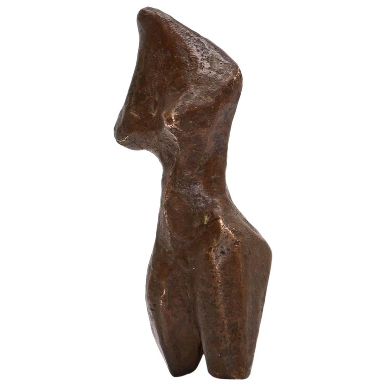 Bronze Abstract Sculpture Nude Torso at 1stDibs