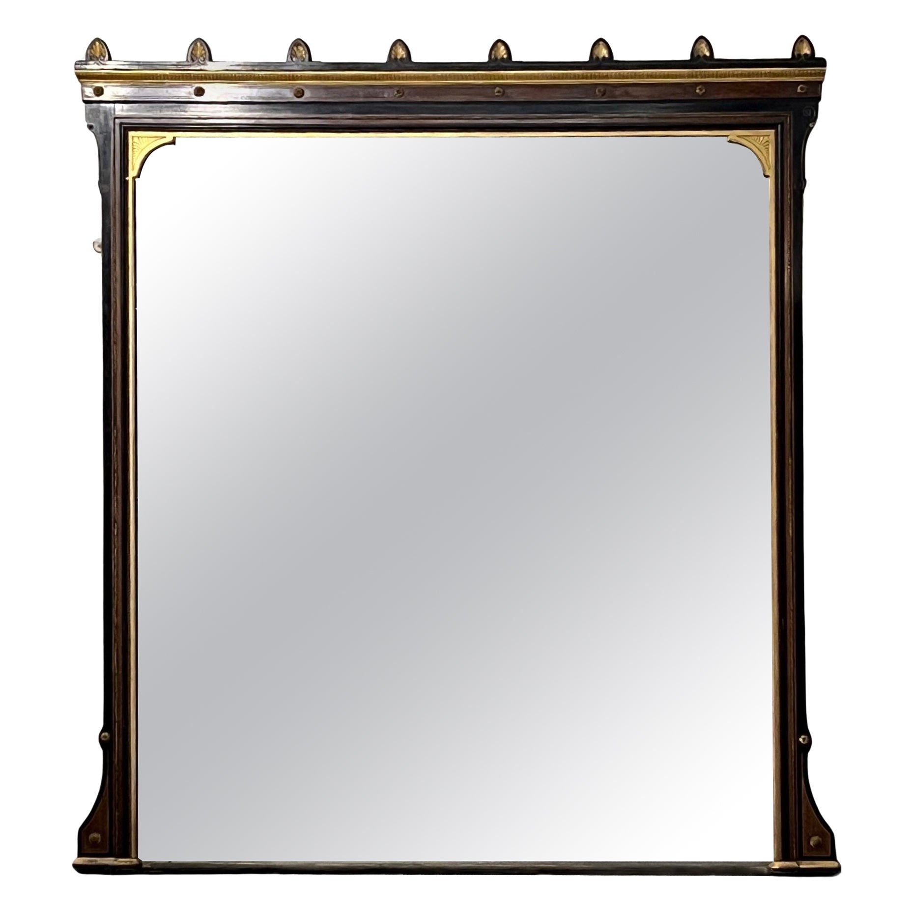 Aesthetic movement over mantle mirror For Sale at 1stDibs