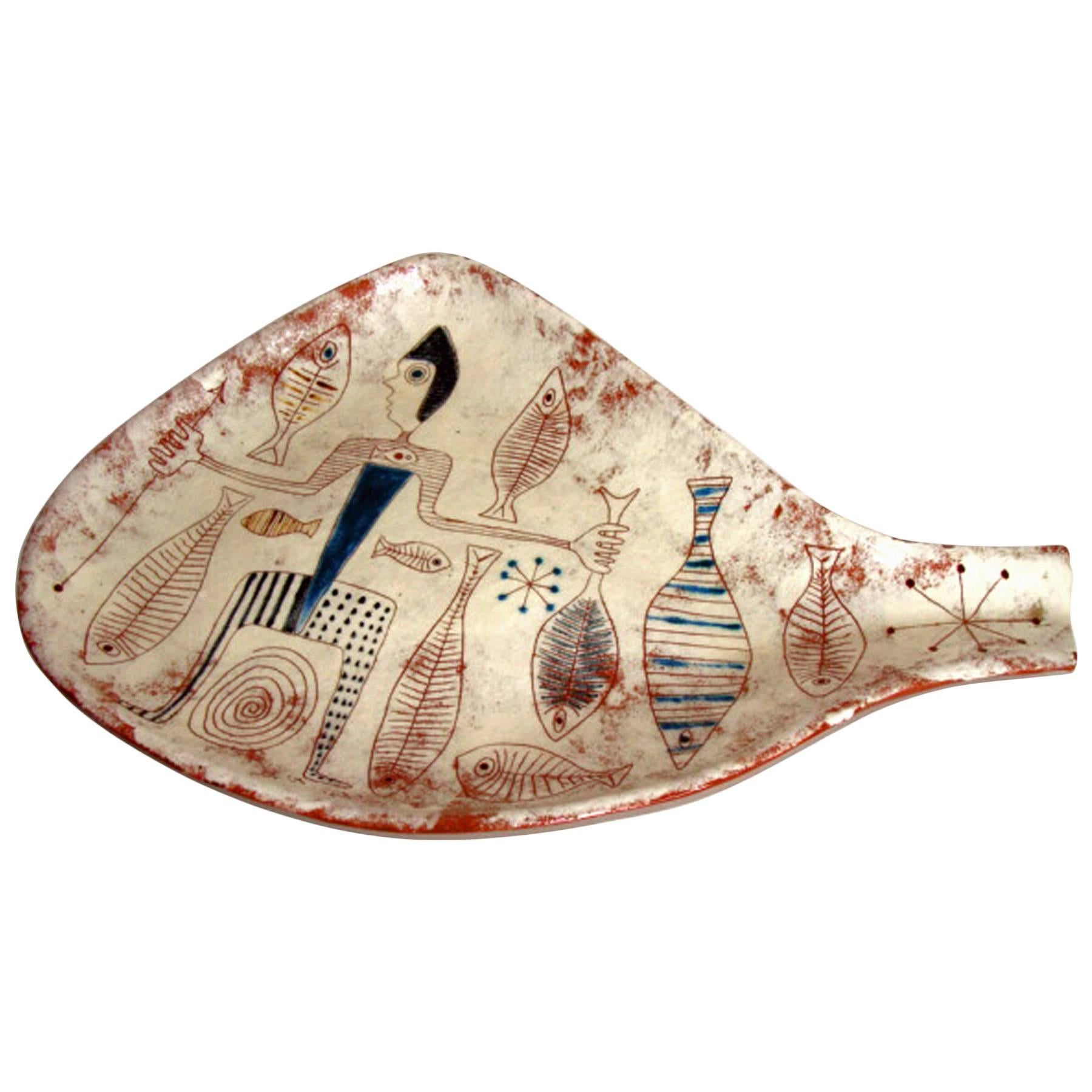 Lagardo Tackett Studio Ceramic Large Platter at 1stDibs