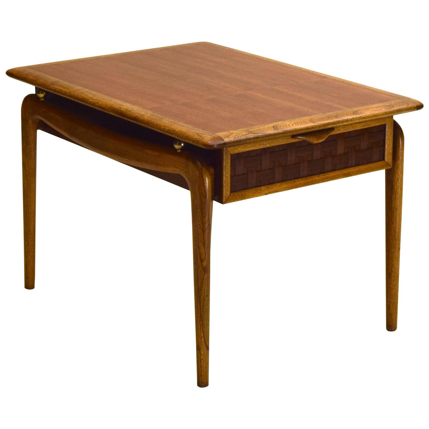 Walnut and Oak End Table by Lane Altavista For Sale at 1stdibs