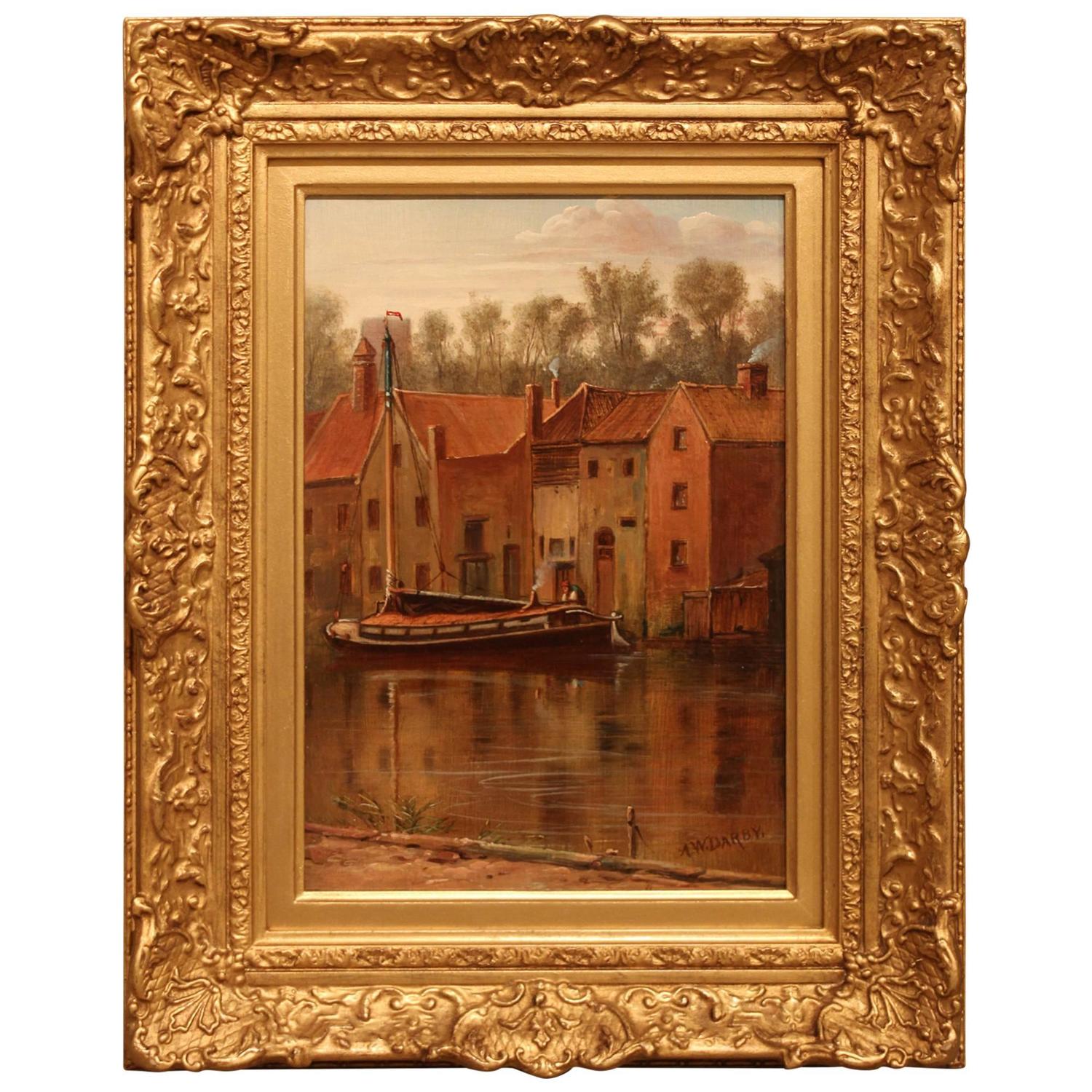 Oil Painting by Alfred W. Darby at 1stdibs