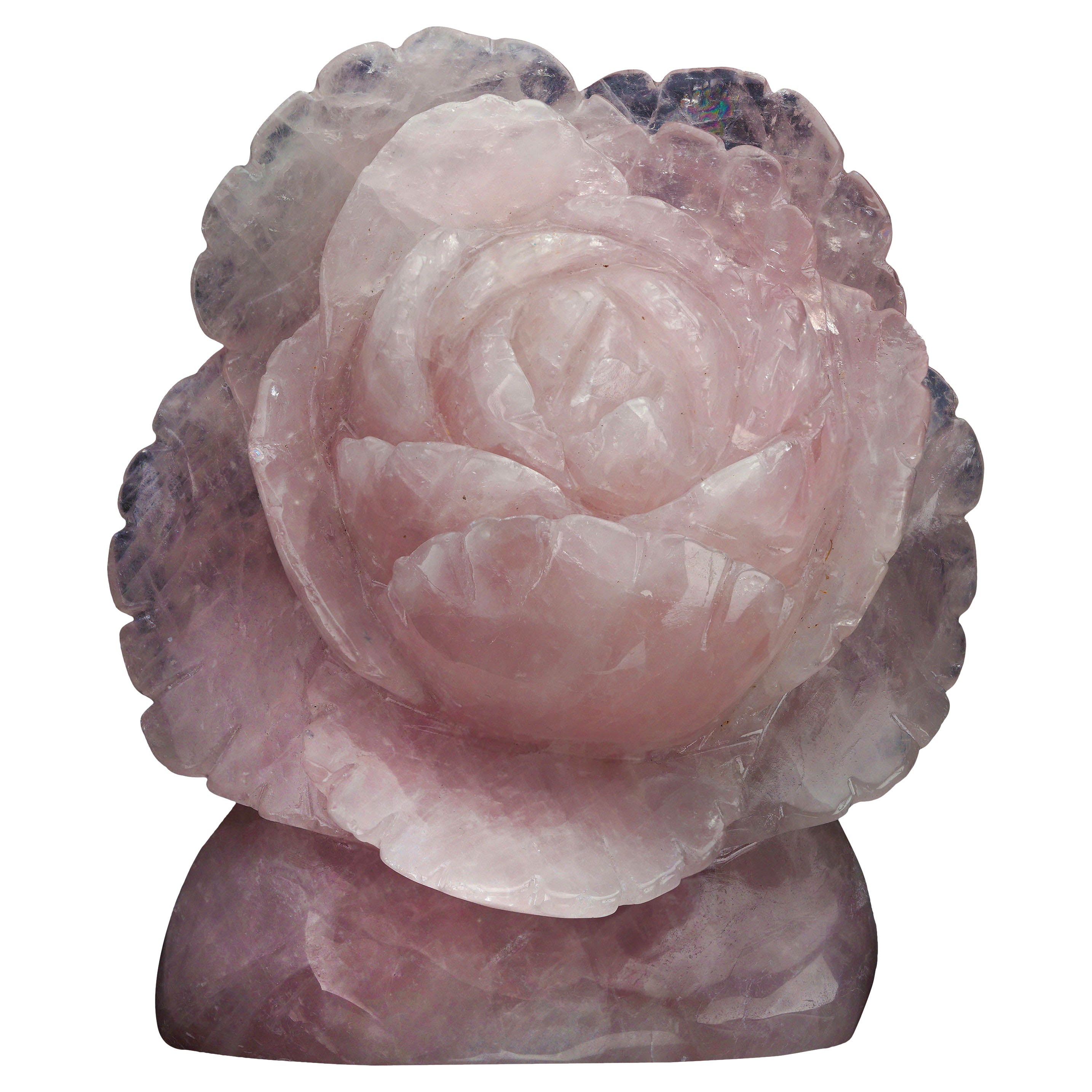 Brazilian Silver and Rose Quartz Sculpture Representing a Toucan at 1stDibs
