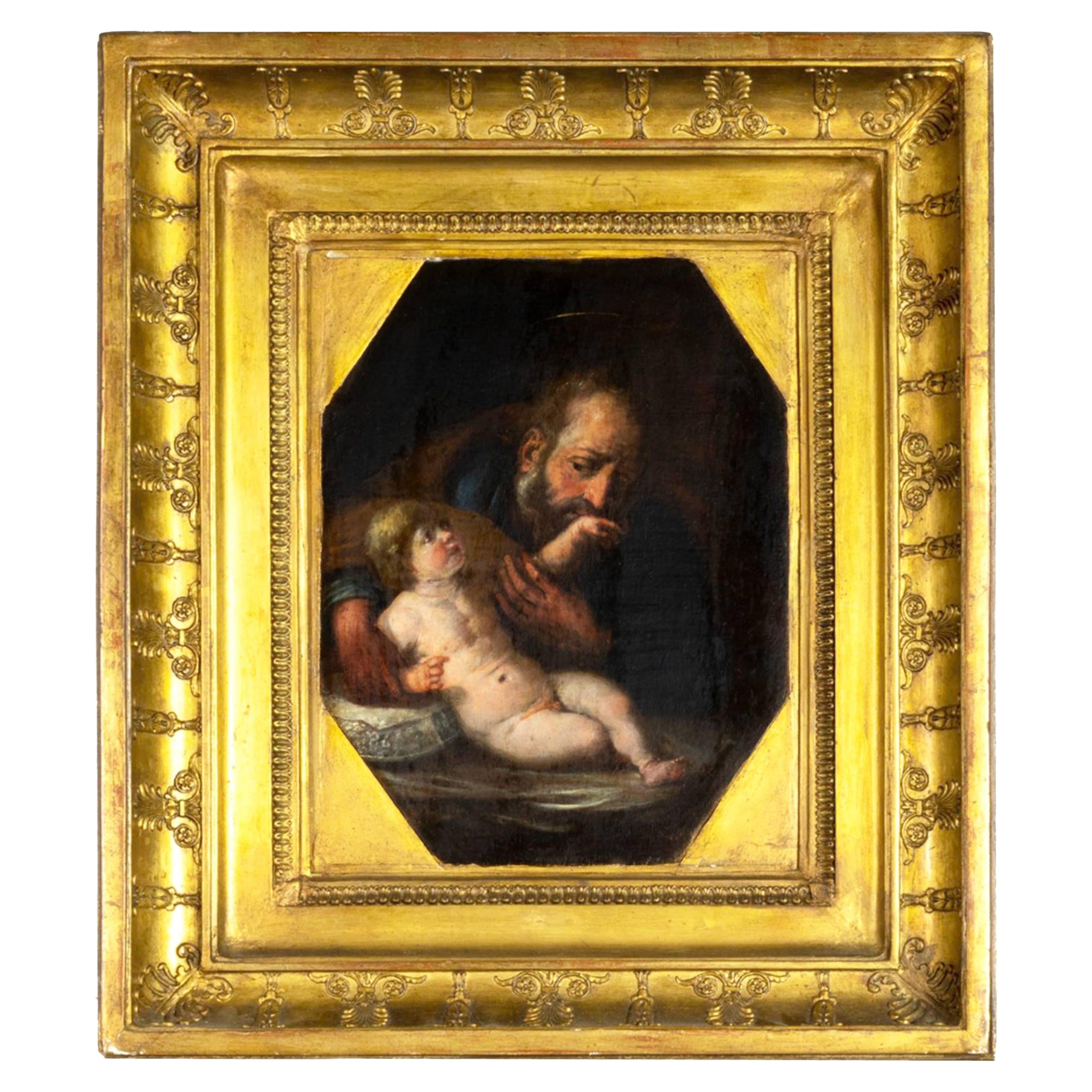 Baroque Jesus Painting By Giovanni Battista Gaulli, 17th Century For ...