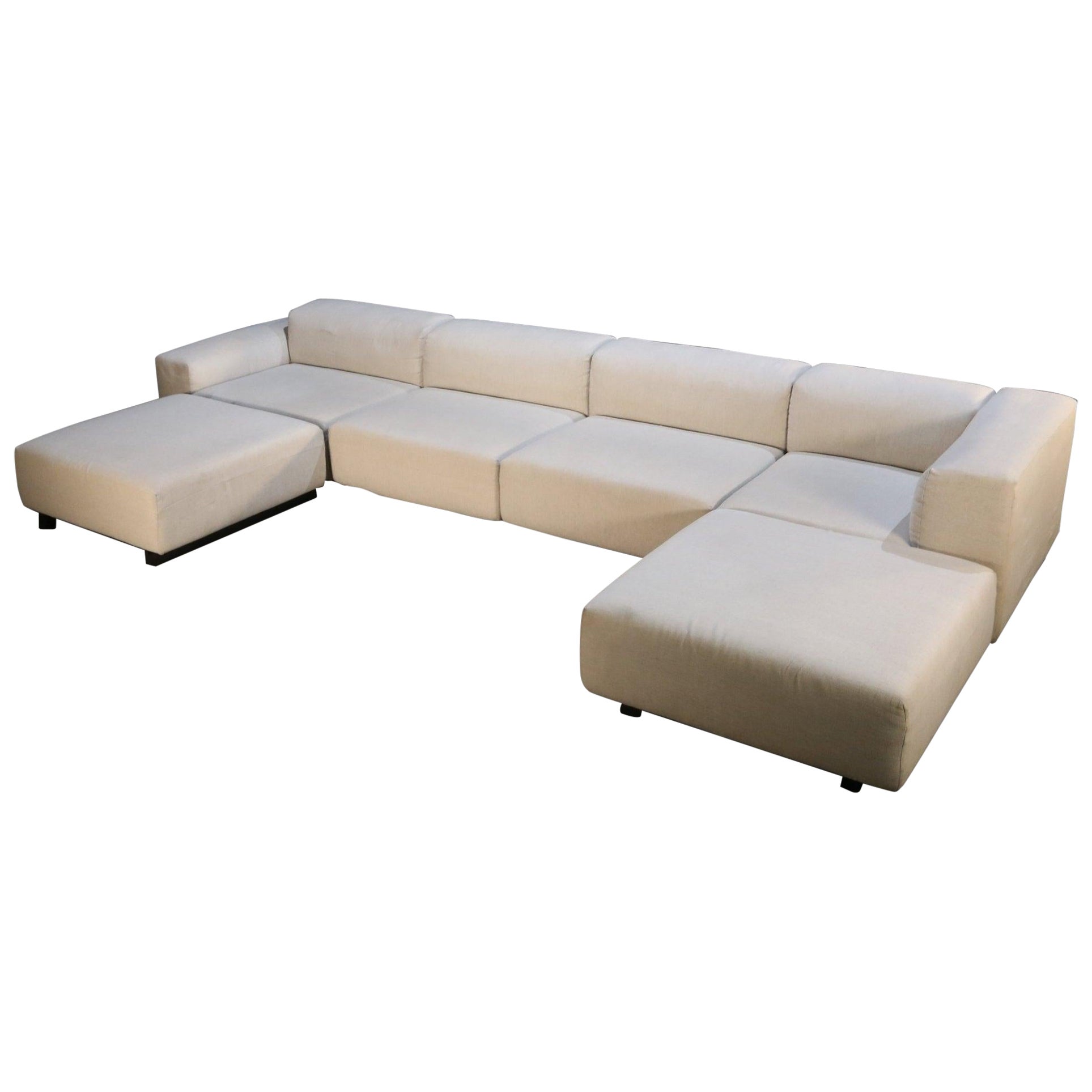 BoConcept Large Modular Sofa with Adjustable Back and Storage Sections ...