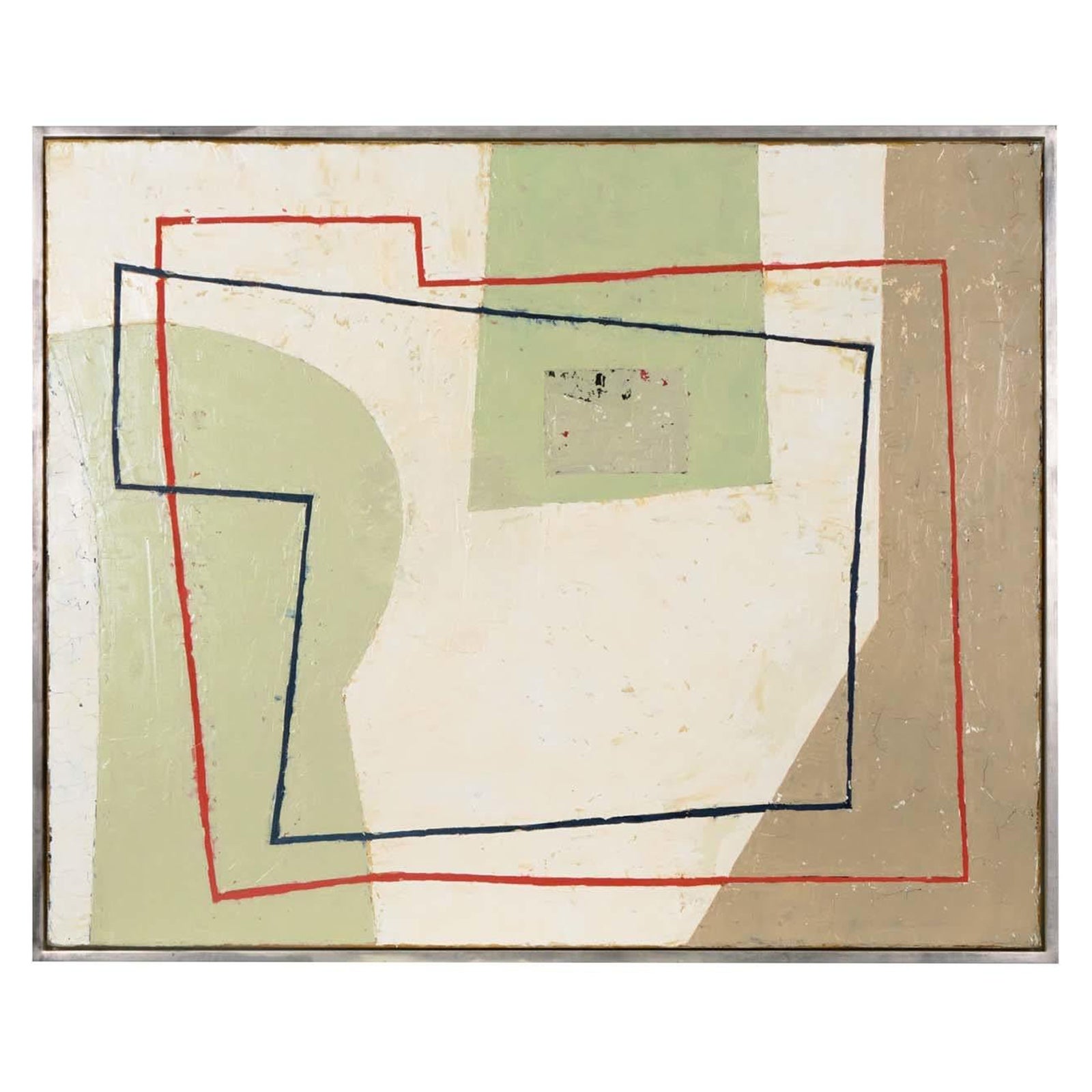 Frank Beanland, St Ives Series, Blue, Red and White For Sale at 1stDibs