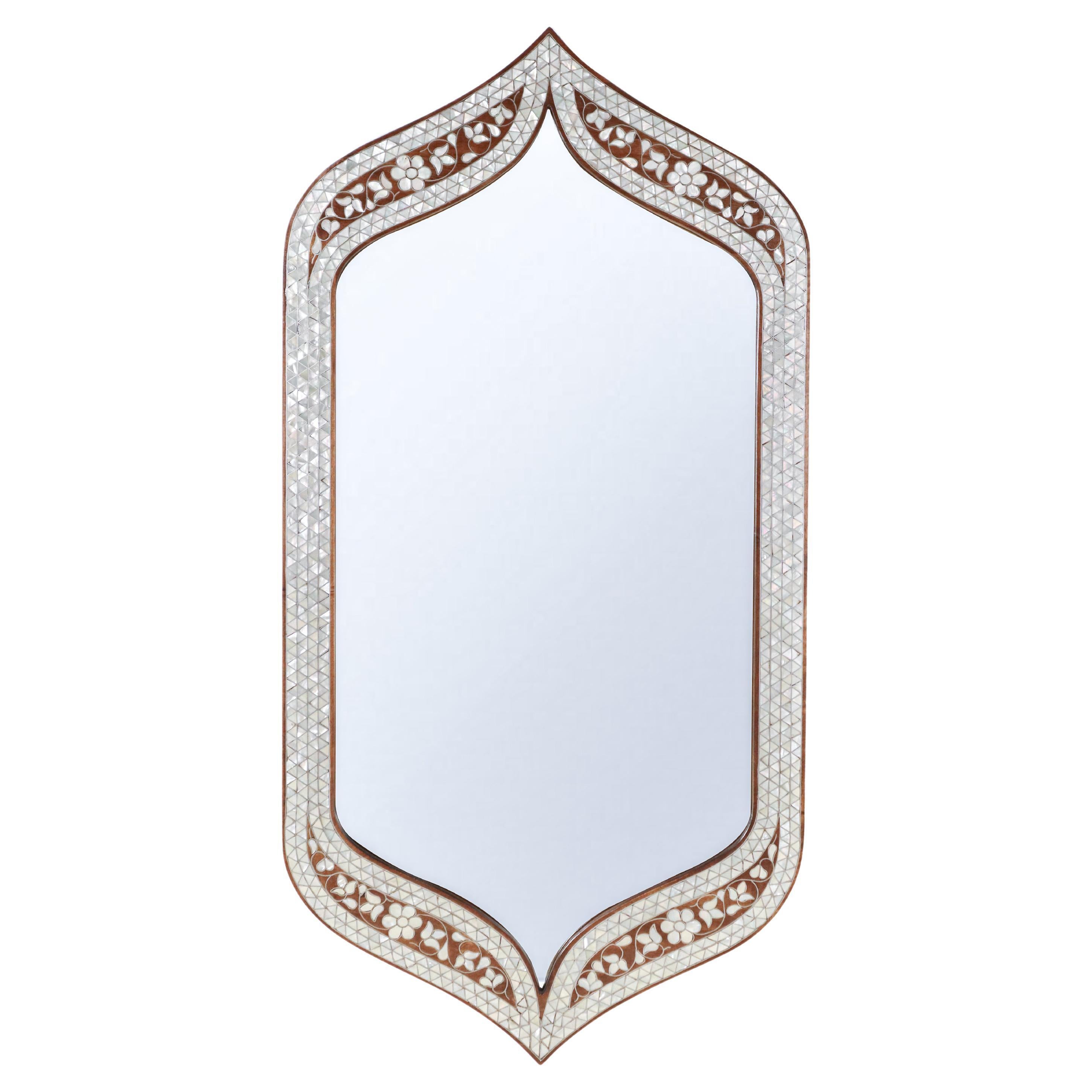 Contemporary Mother-of-Pearl Inlay Mirror, Syrian, Heart and Diamond ...