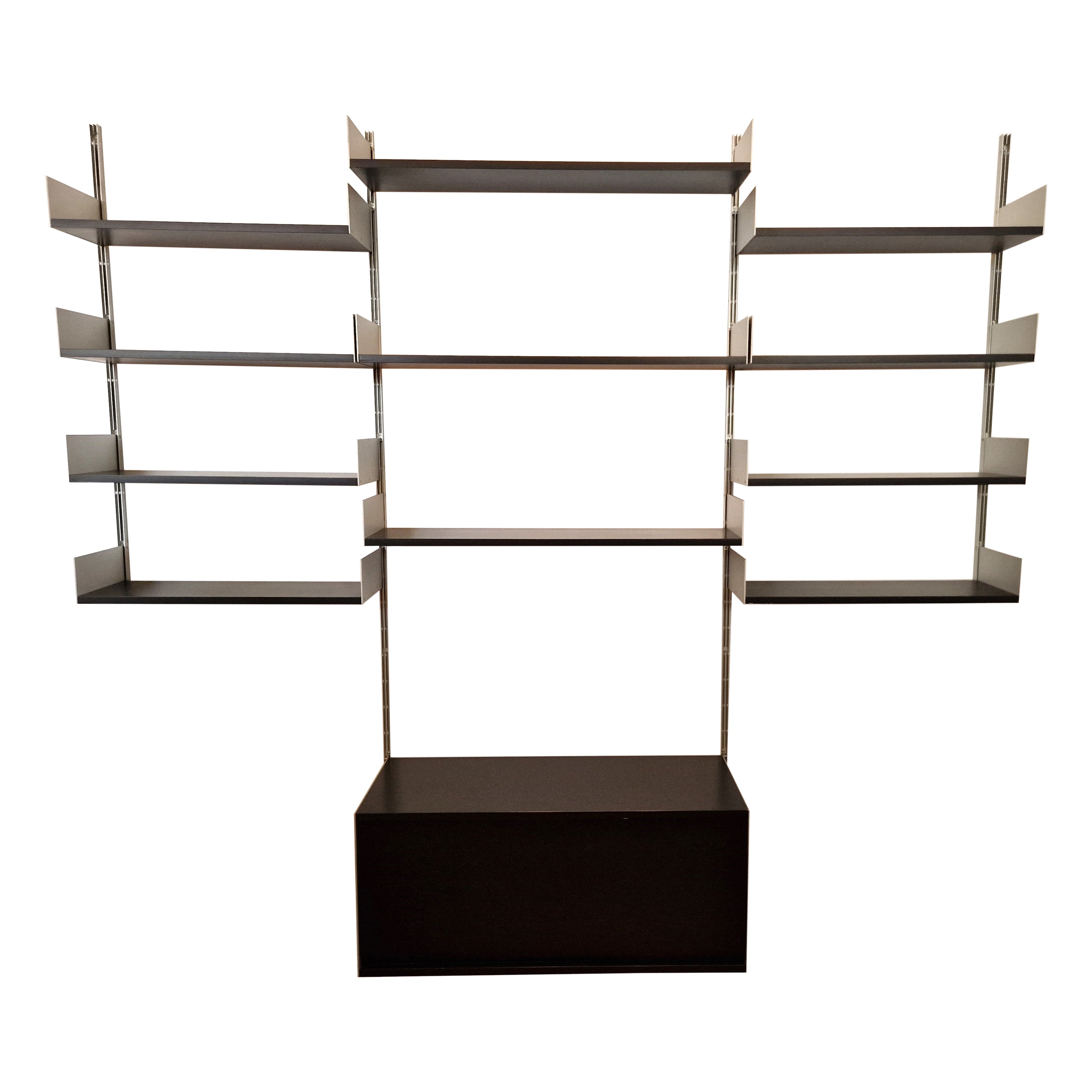 Dieter Rams Designed System 606 Metal Wall Mount Shelving Unit by ...