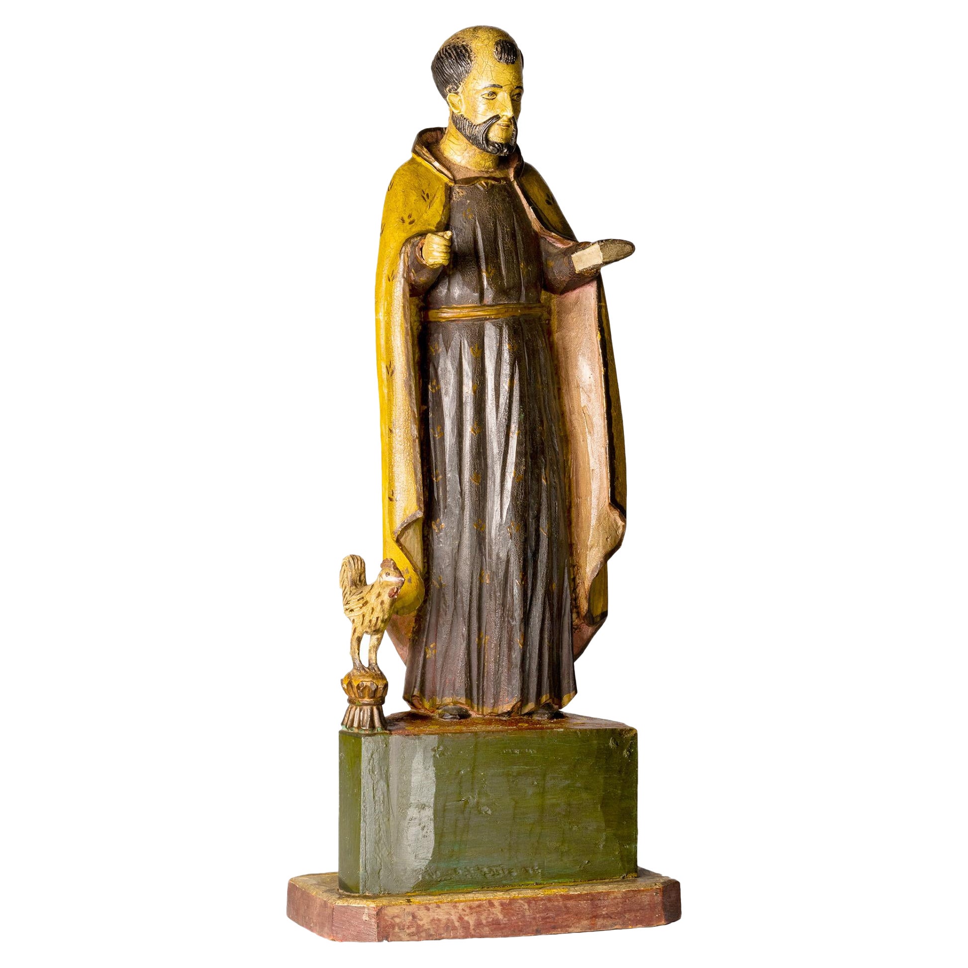 Majestuosa estatua de San Benito: Símbolo de fe y guía (siglo XX) en venta en 1stDibs
