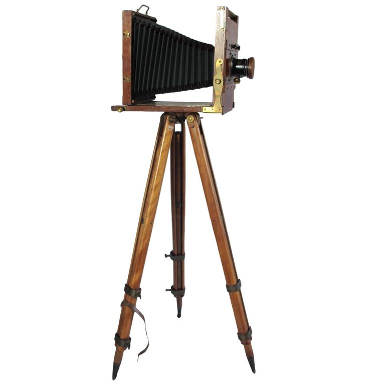 Mahogany Field Camera on Tripod For Sale at 1stDibs