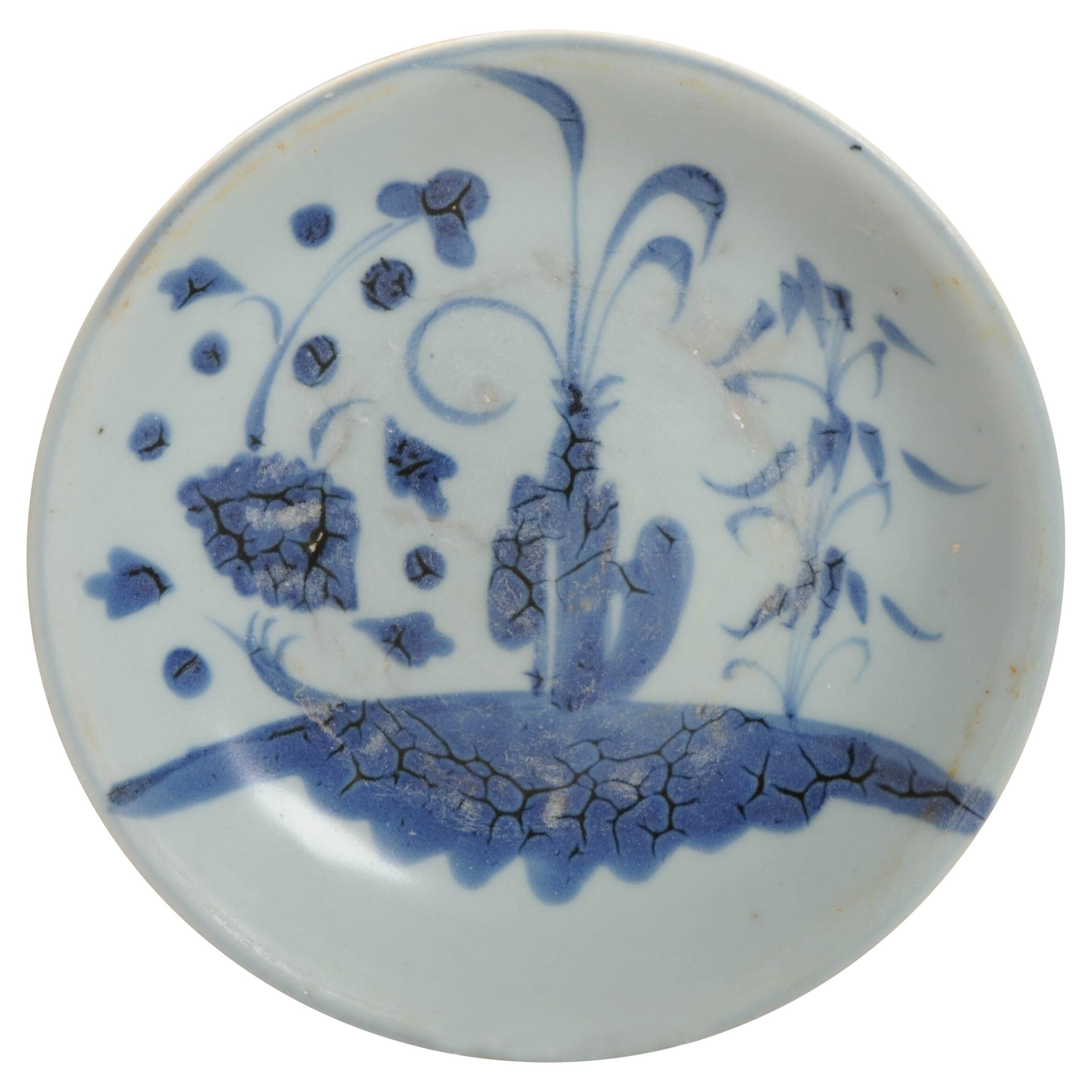 Large Antique 19th Century Qing Dynasty Chinese Blue and White Dragon ...